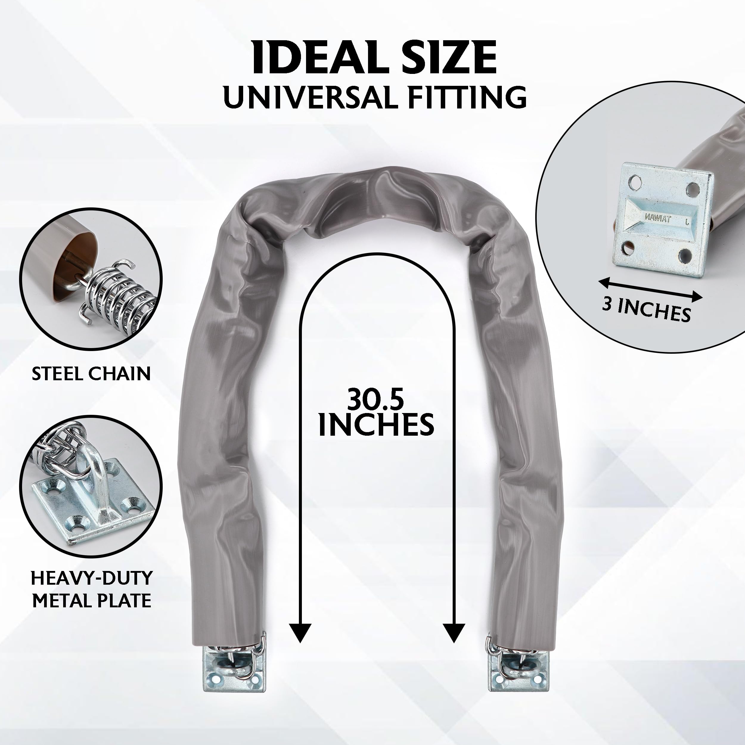 Snapklik.com : Door Chain Crash Heavy Duty Storm Wind Stop Perfect For ...