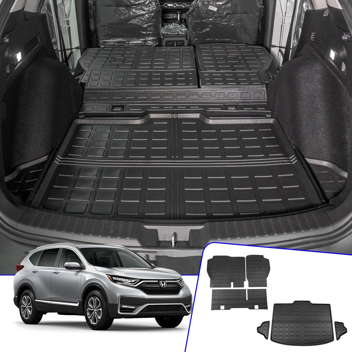 Amazon.com: Rongtaod Cargo Mat Compatible with 2023 2024 Honda CRV ...