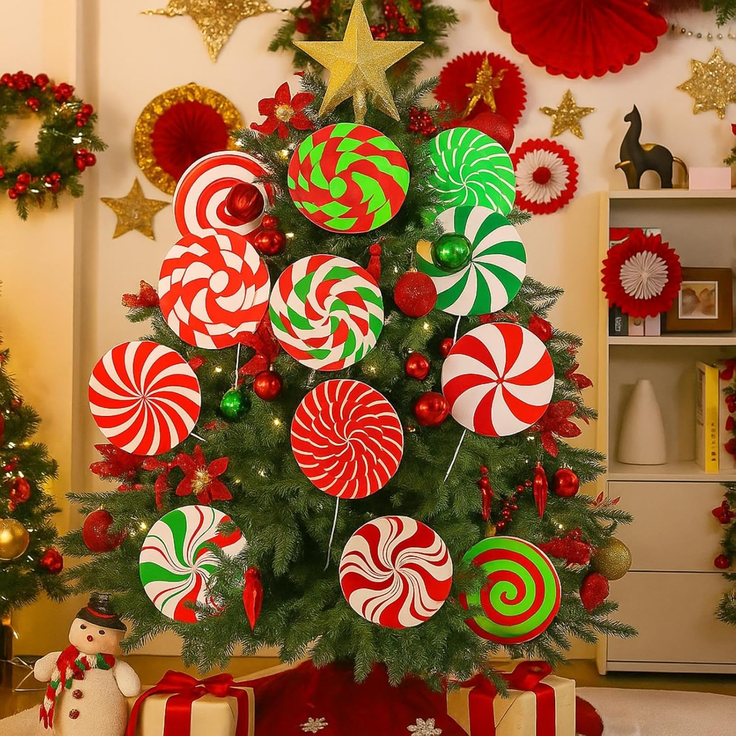 Amazon.com: Vertintong 12 Pcs Christmas Tree Picks Decorations Large ...
