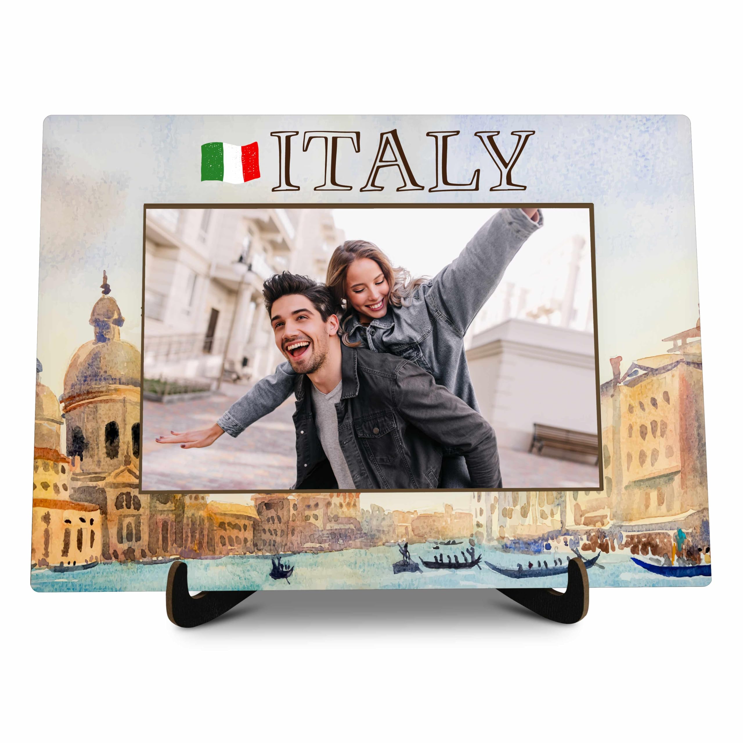 Amazon.com - valucise Italy Pictures Frame, Wooden Desktop Photo Frame ...