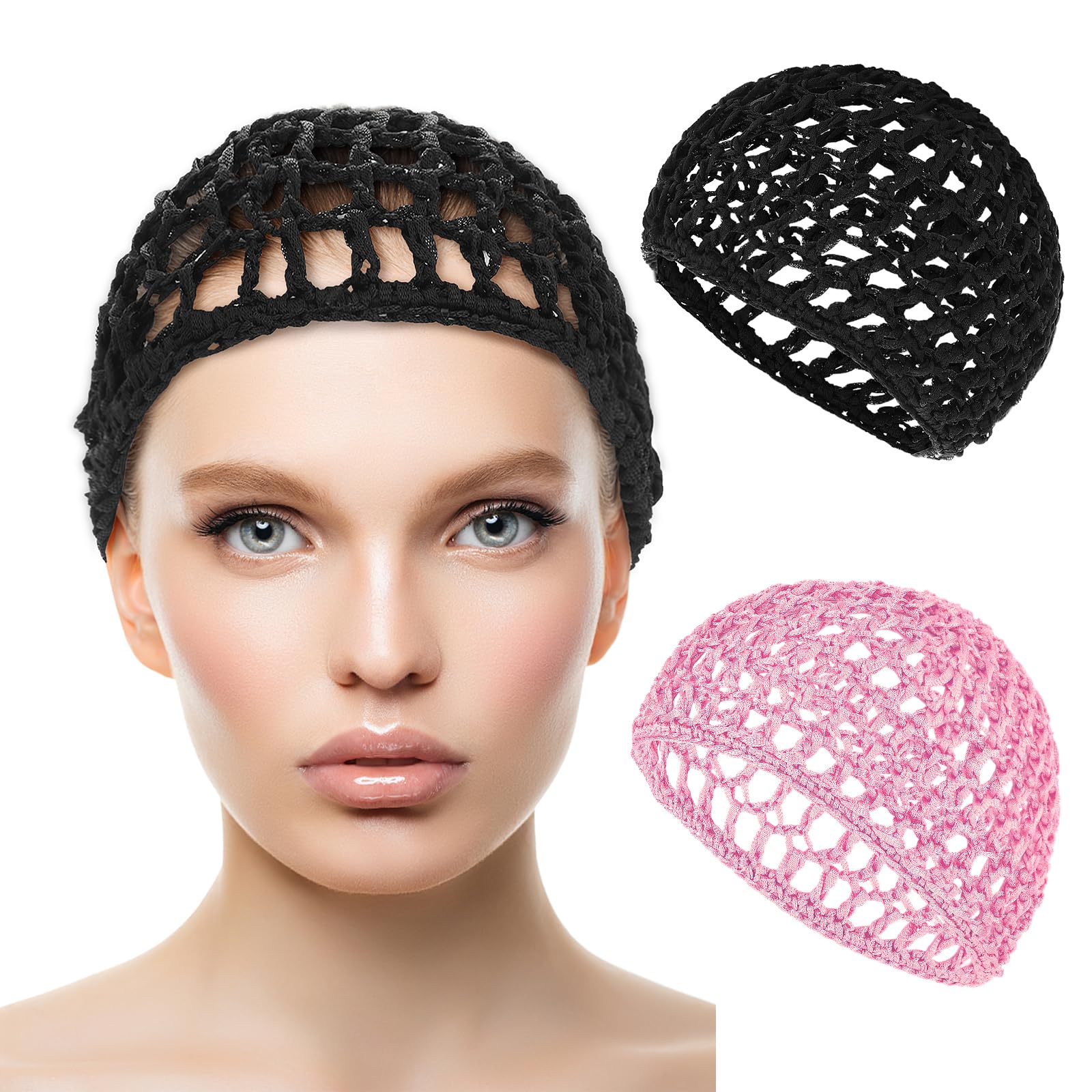 Amazon.com: WLLHYF Wig Cap Thick Long Hair Caps Adjustable Elastic Net ...