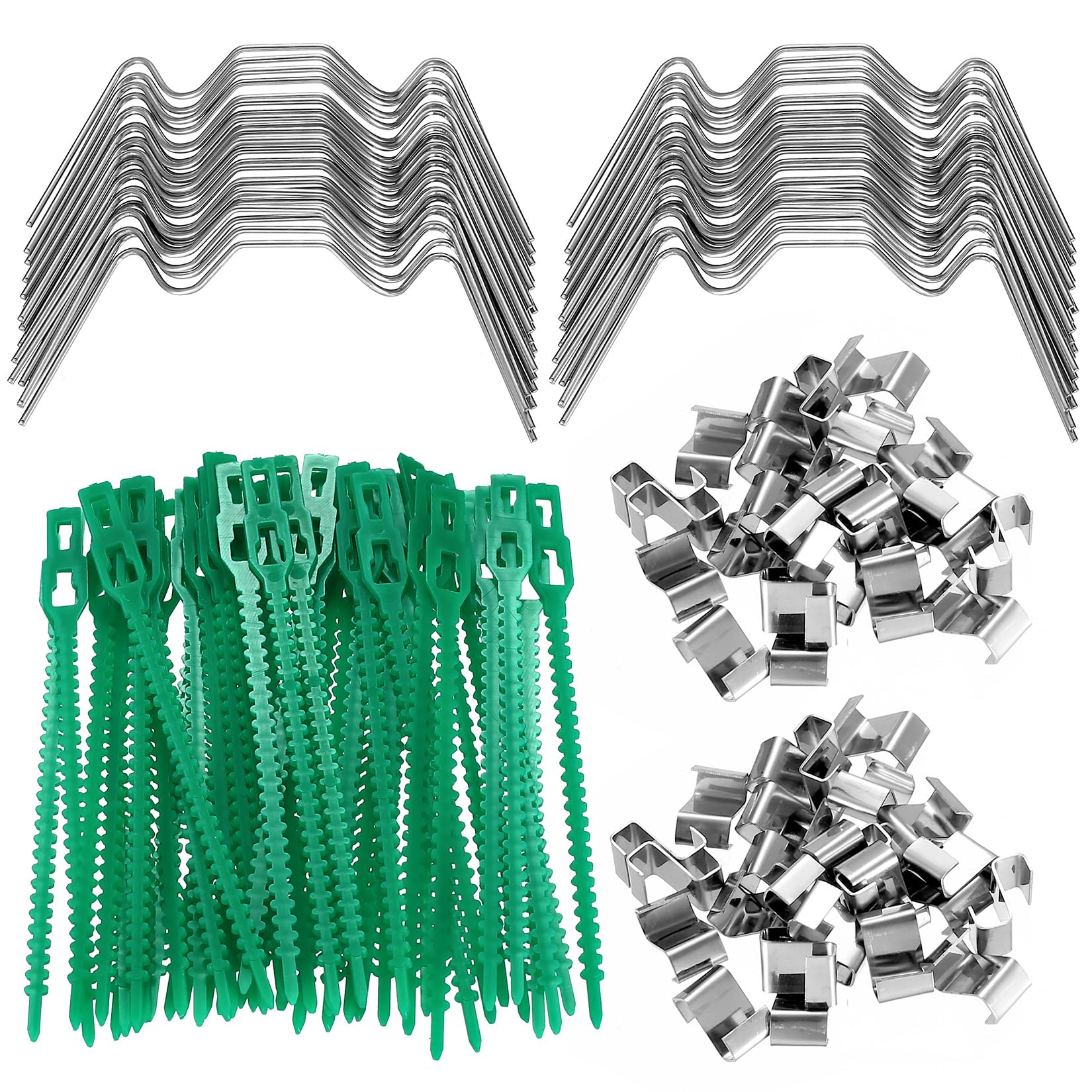 100Pcs Stainless Steel Greenhouse Glass Clips: 50 Greenhouse W Glazing ...