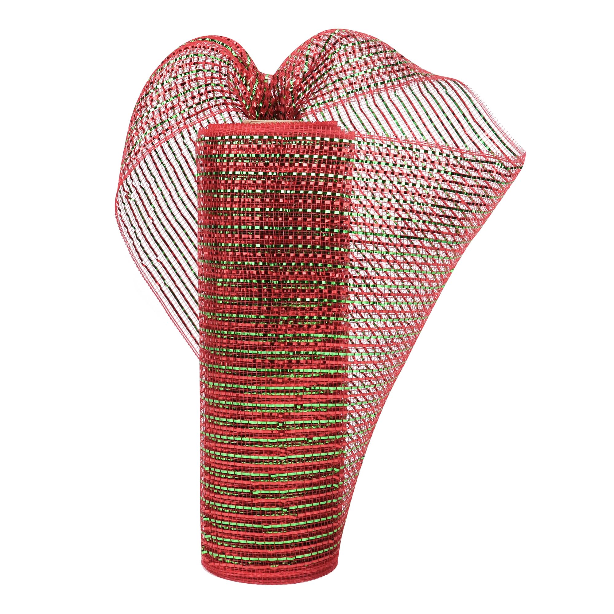 Amazon.com: HUIHUANG Red and Green Deco Mesh 10 inch Roll Red/Lime ...