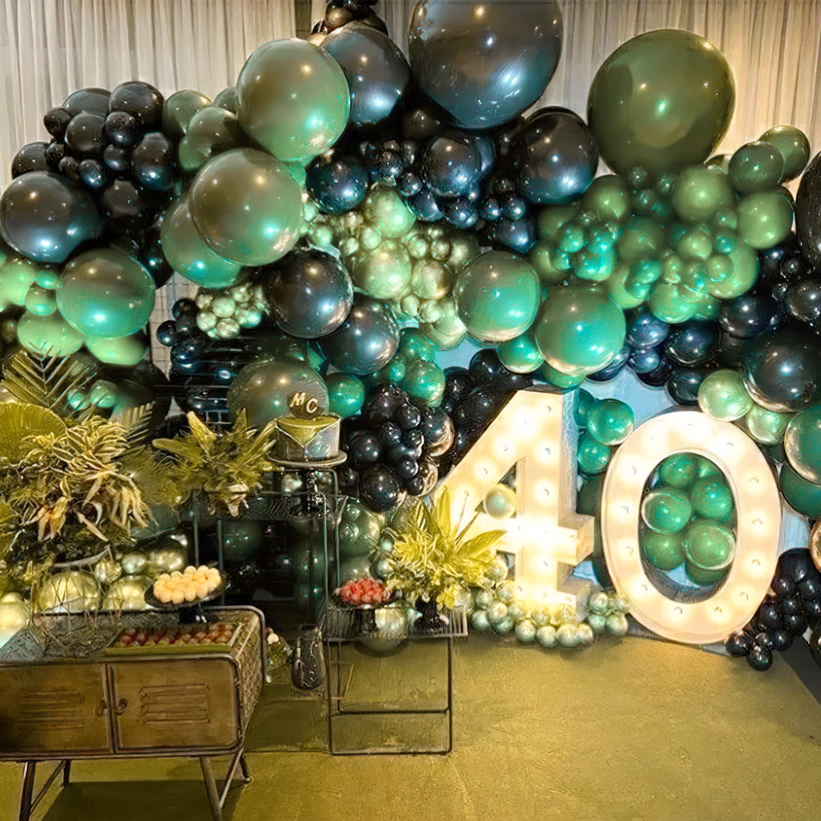 Snapklik.com : Metallic Olive Green Balloons, 50 Pcs 5 Inch Olive Green ...