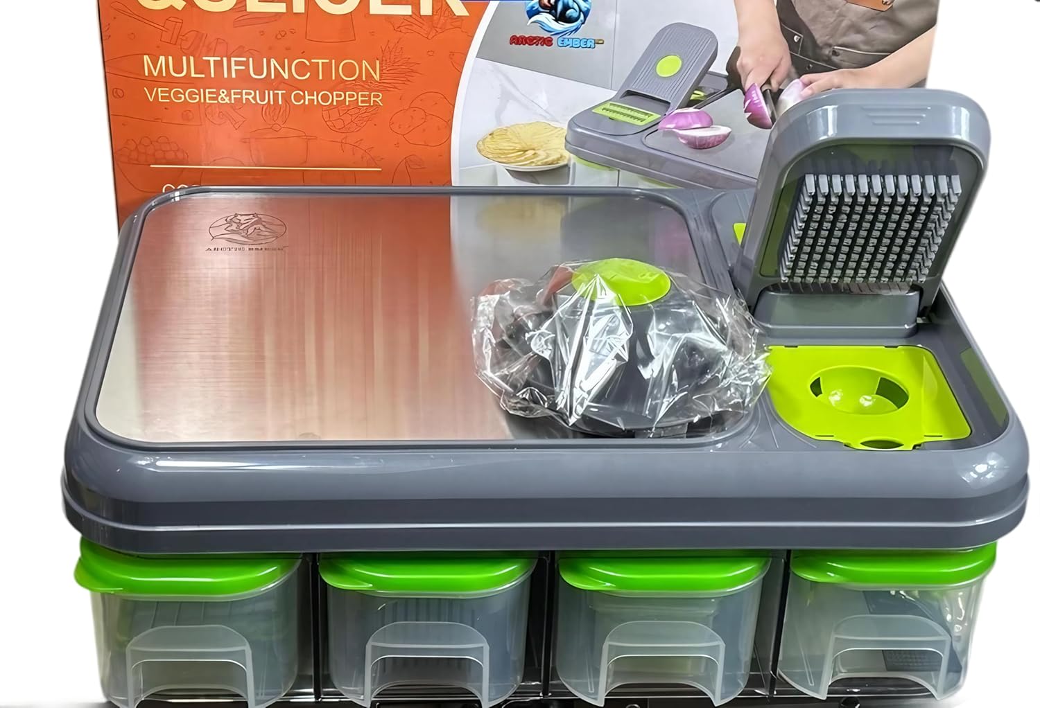 Amazon.com: 21pcs Ultimate Vegetable Chopper Set - Multifunctional ...