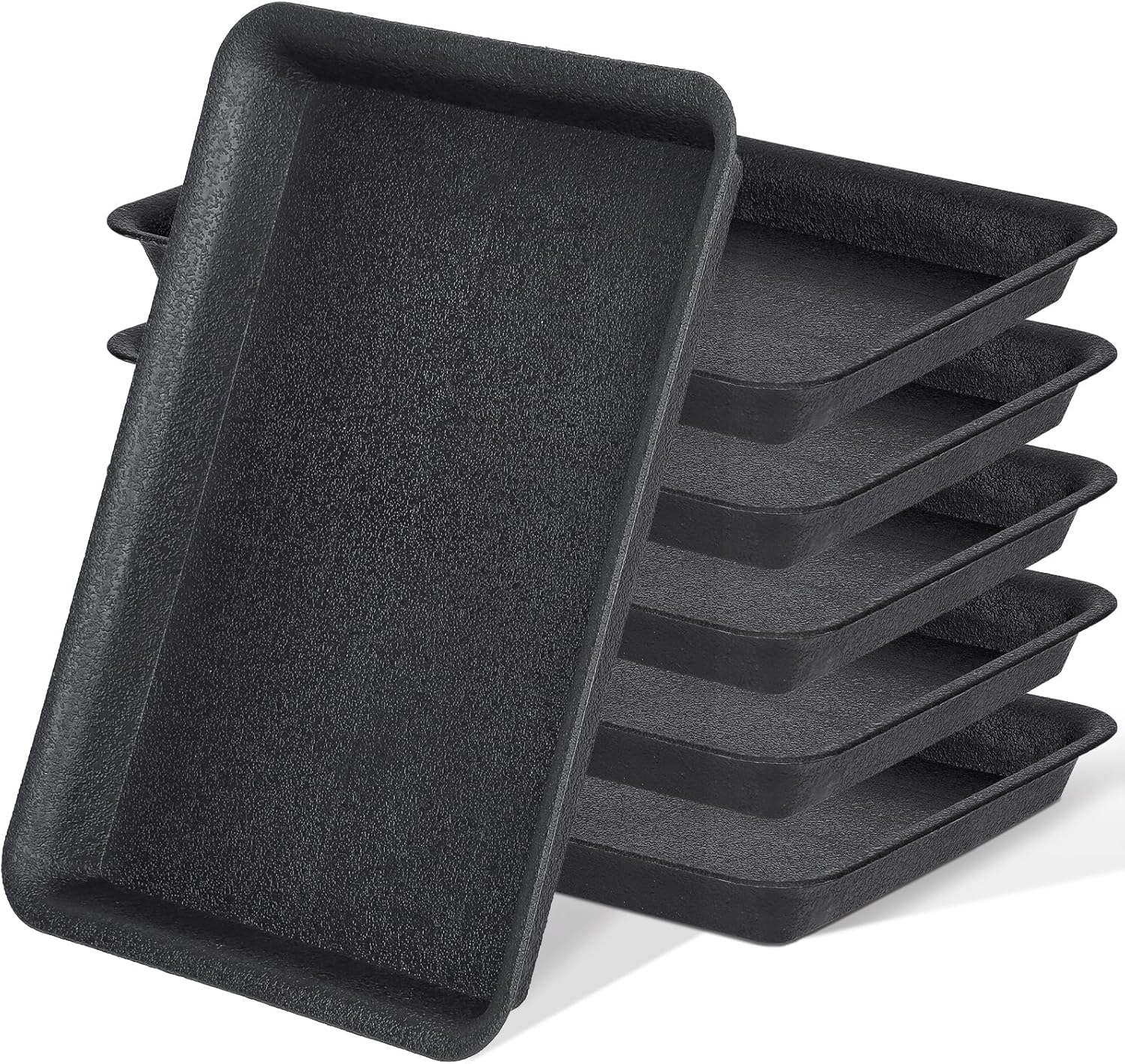 Amazon.com : GREANER 11 Inch Rectangular Plant Tray, 6 Packs Pant Pot ...