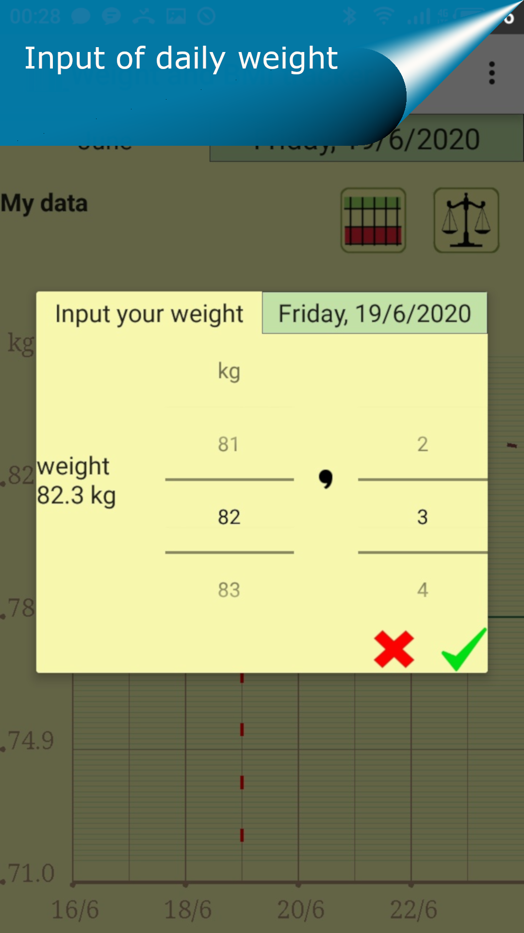 Weight tracker with BMI calculator - App on Amazon Appstore