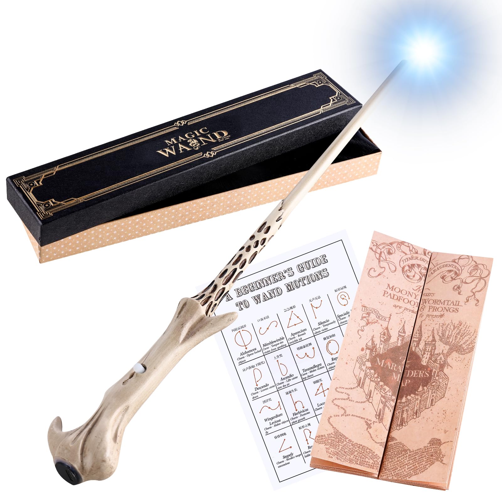 Amazon.com: Hgcar 14 inch Light-Up Wizard Wand, The Best Magic Wand for ...