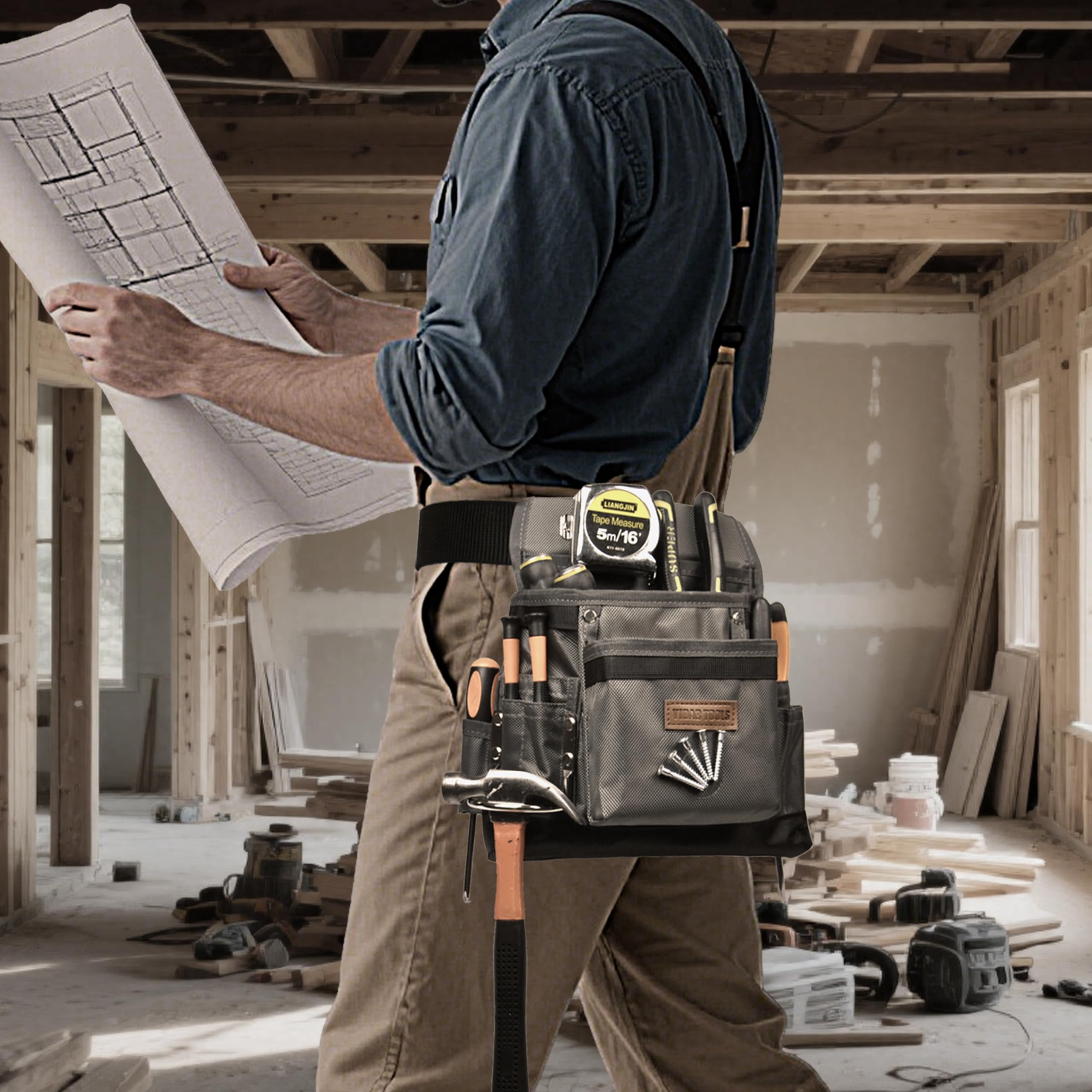 VIDAR TOOLS Small Tool Pouch With Belt Clip,Tool Belt Pouch,Utility ...