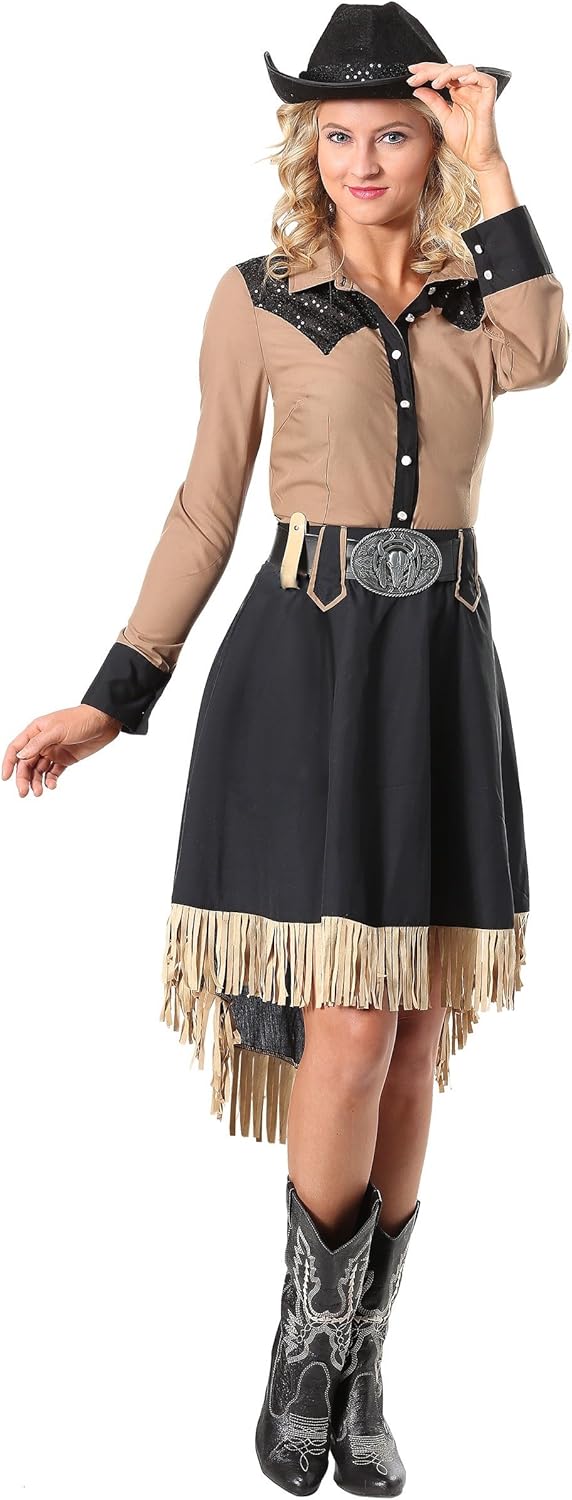 Amazon.com: Fun Costumes Women's Lasso'n Cowgirl Costume - Small ...