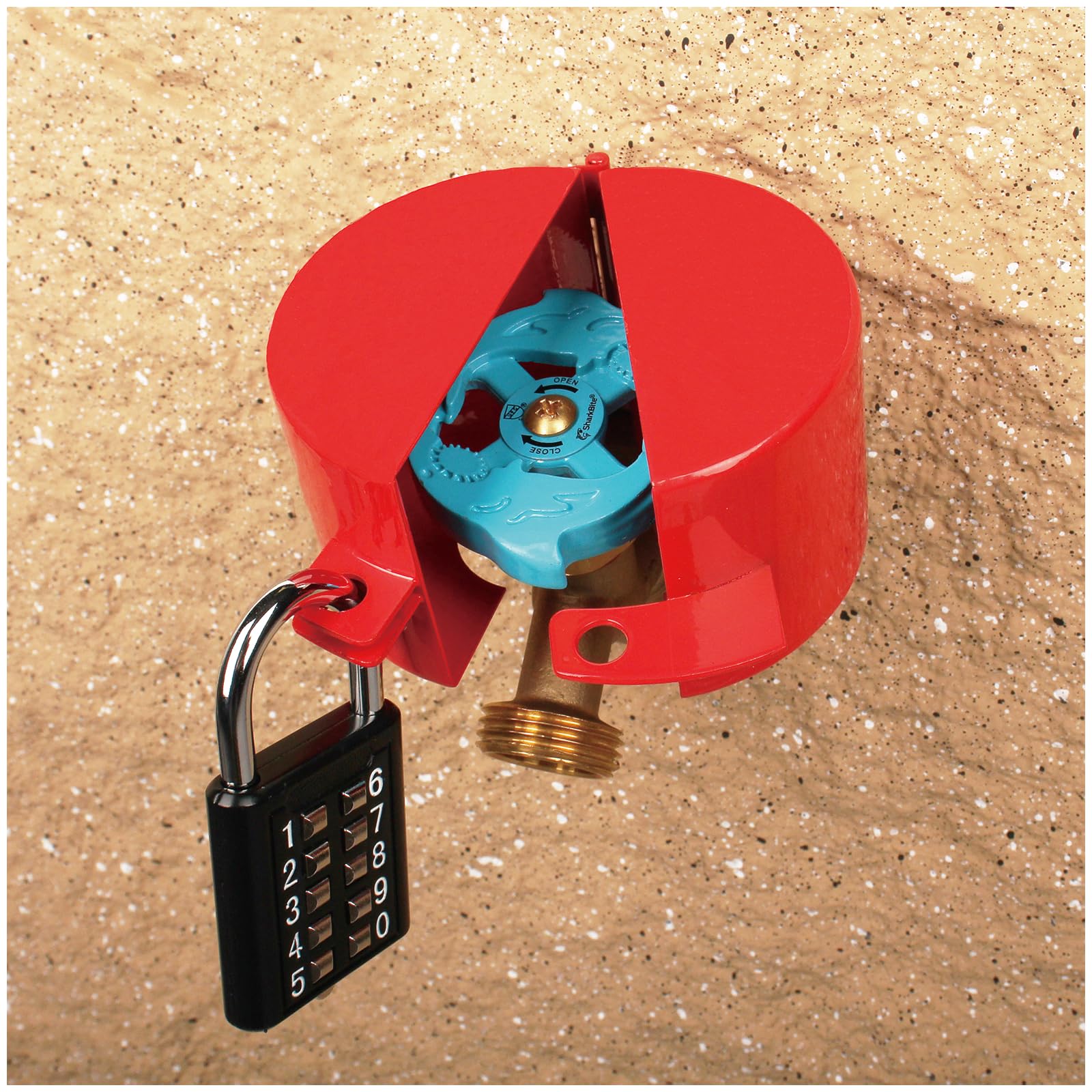 Snapklik.com : Outdoor Faucet Lock System -Gate Valve Lockout Device ...