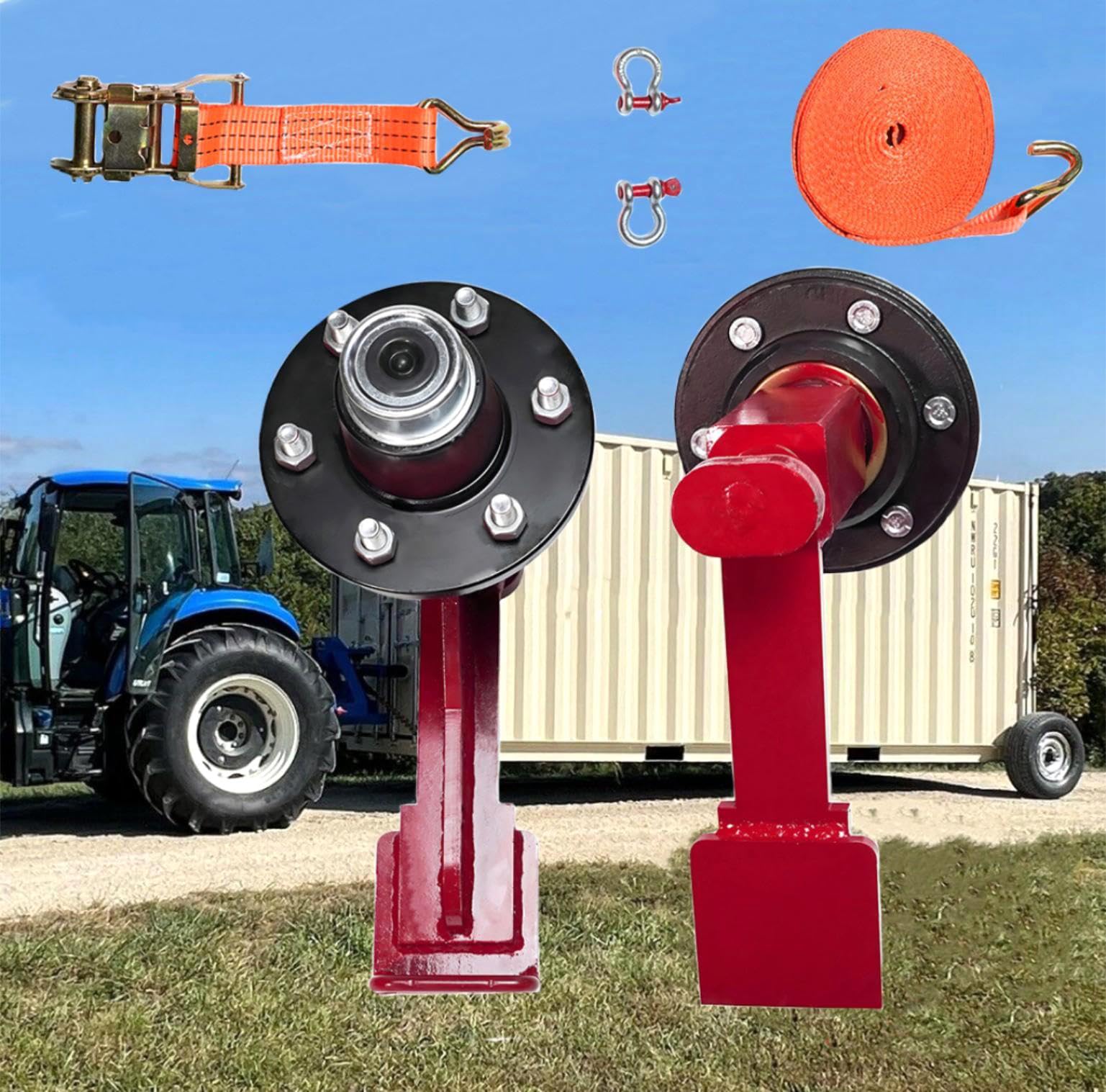 Amazon.com: New Upgrade Shipping Container Wheels,6x5.5 Lug,Container ...