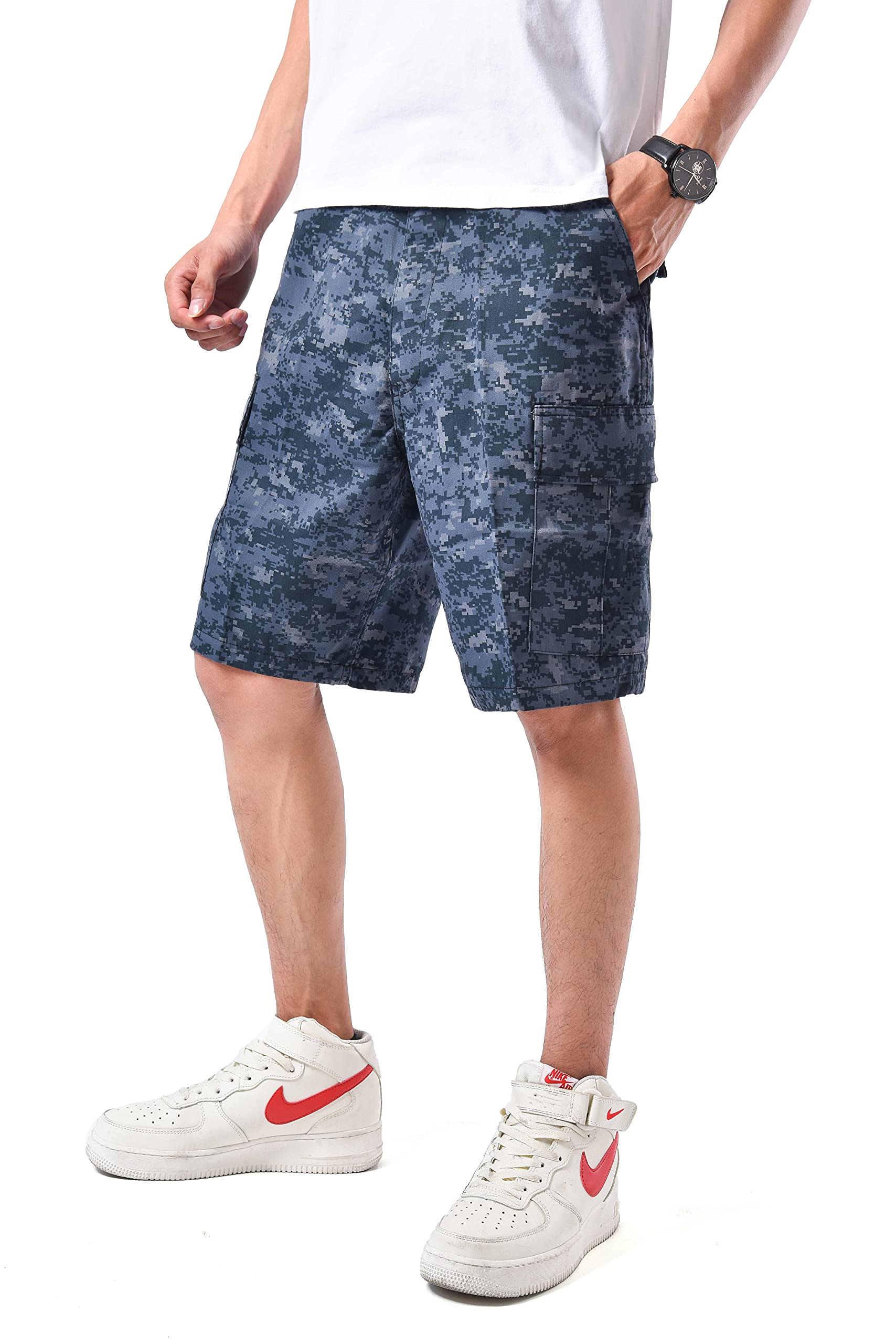 Snapklik.com : Backbone Mens Army Military Combat Camo BDU Shorts ...