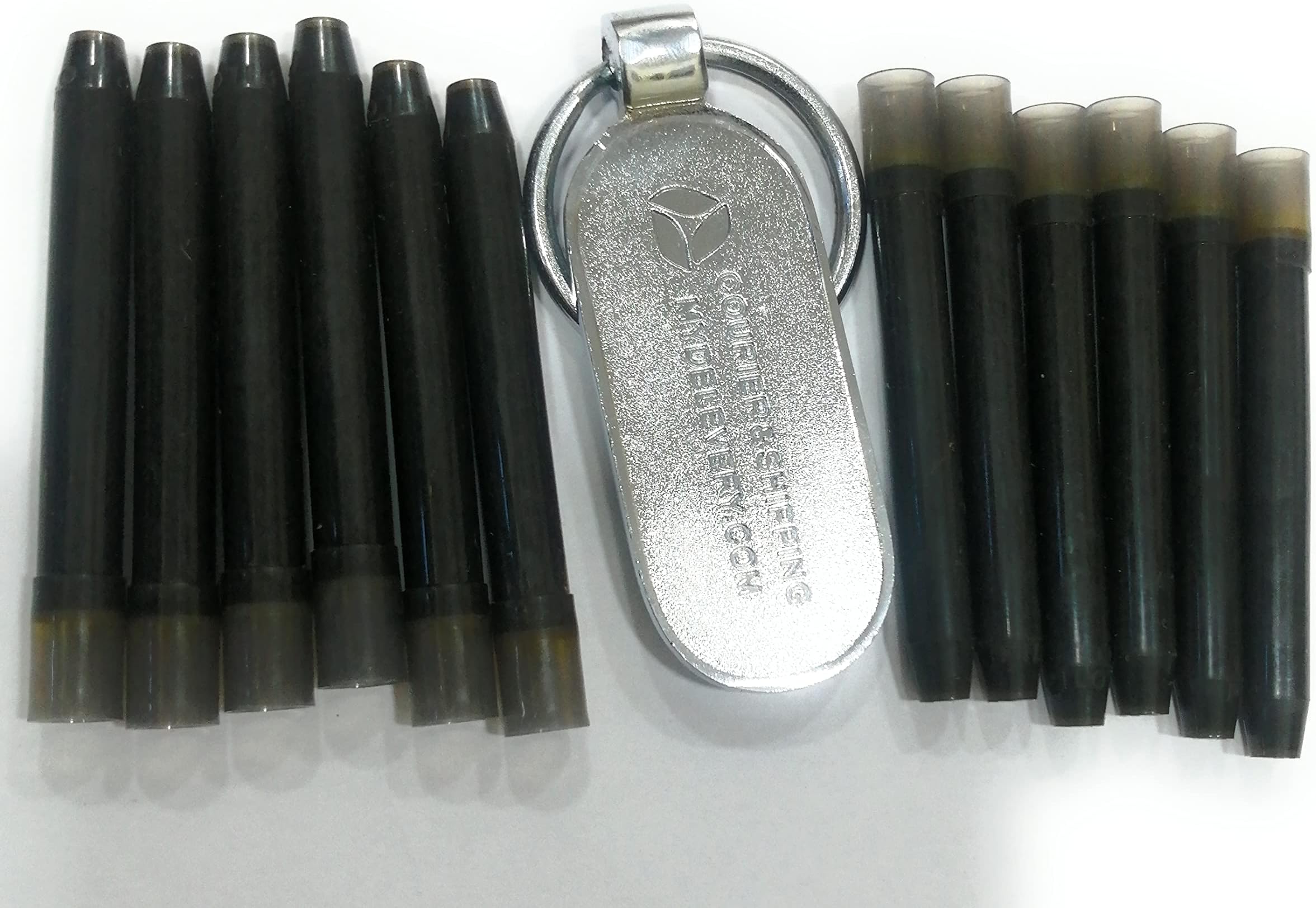 Pilot Pen Cartridge for V7 Black ink with Key-Chain - Pack of 12 Pieces ...