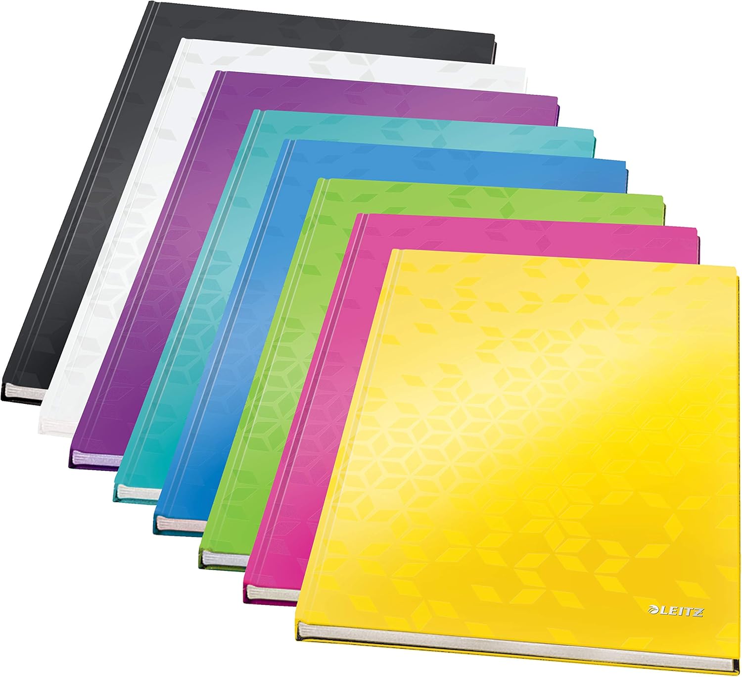 Leitz A4 Hard Cover Notebook, Yellow 80 Sheets, Ruled, 90 gsm Ivory ...