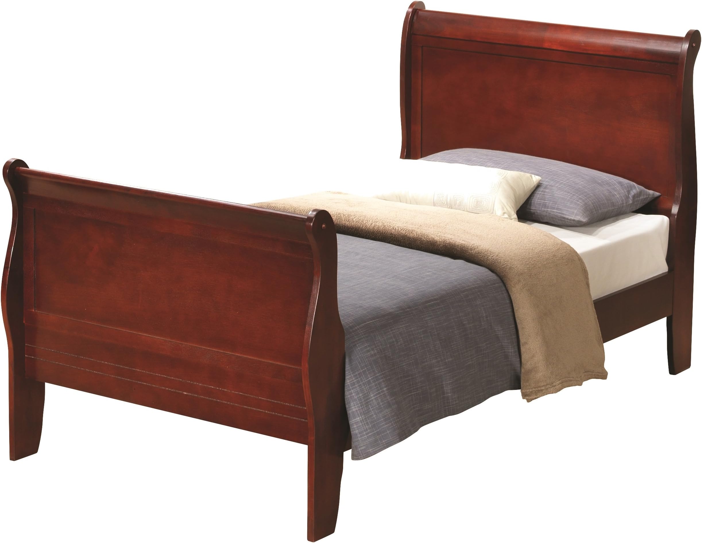 Amazon.com: ACME Furniture Louis Philippe III Traditional Wood Sleigh ...