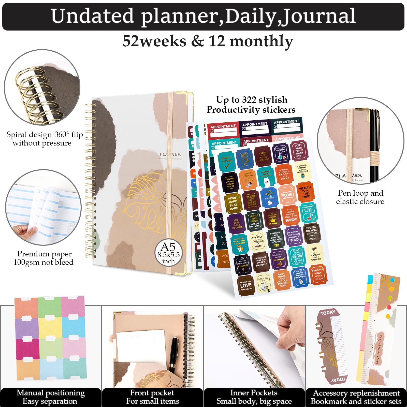 Snapklik.com : Hardcover Planner