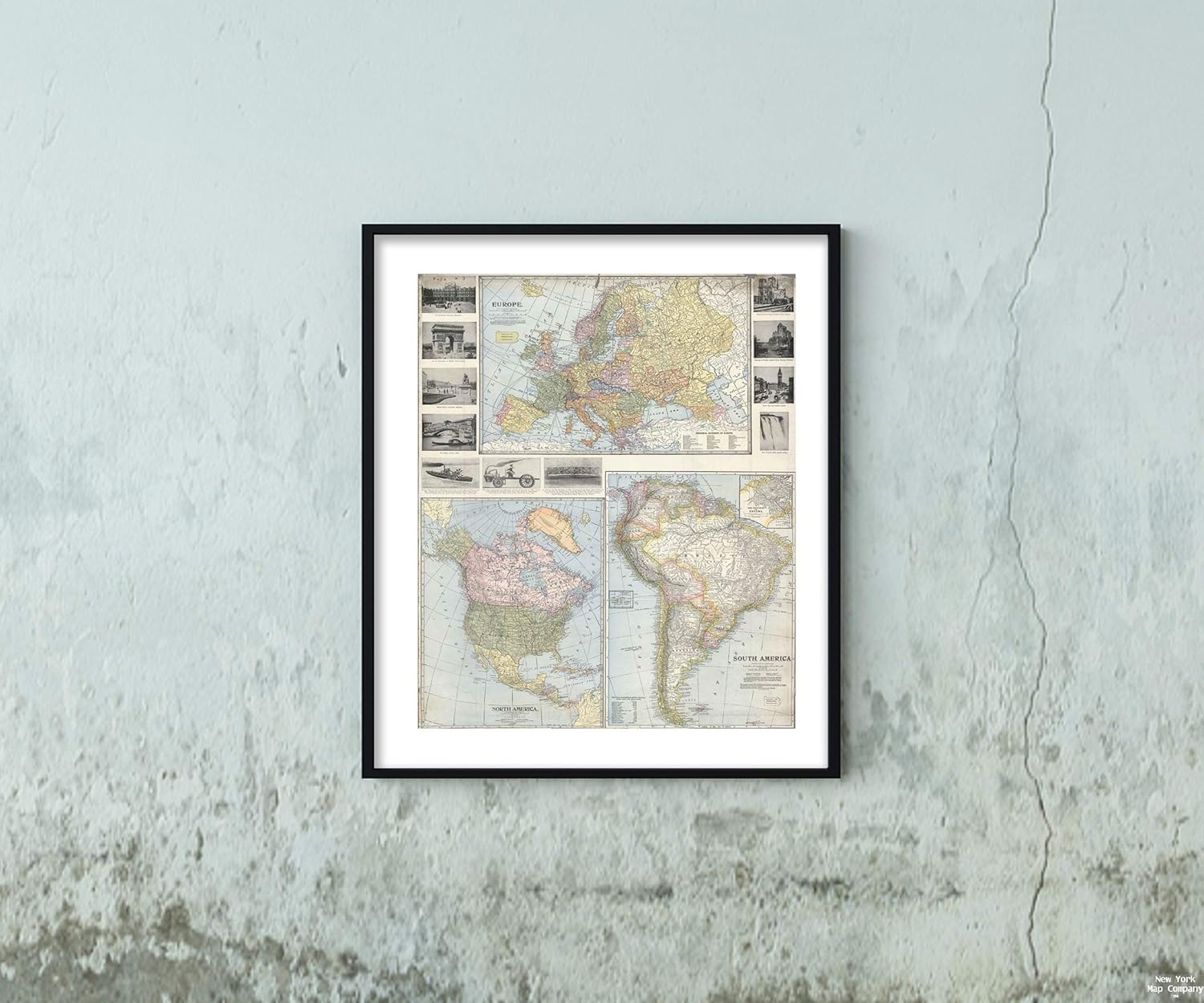 1933 Map|Wall View: Geographical Publishing Company's Presidential Wall ...