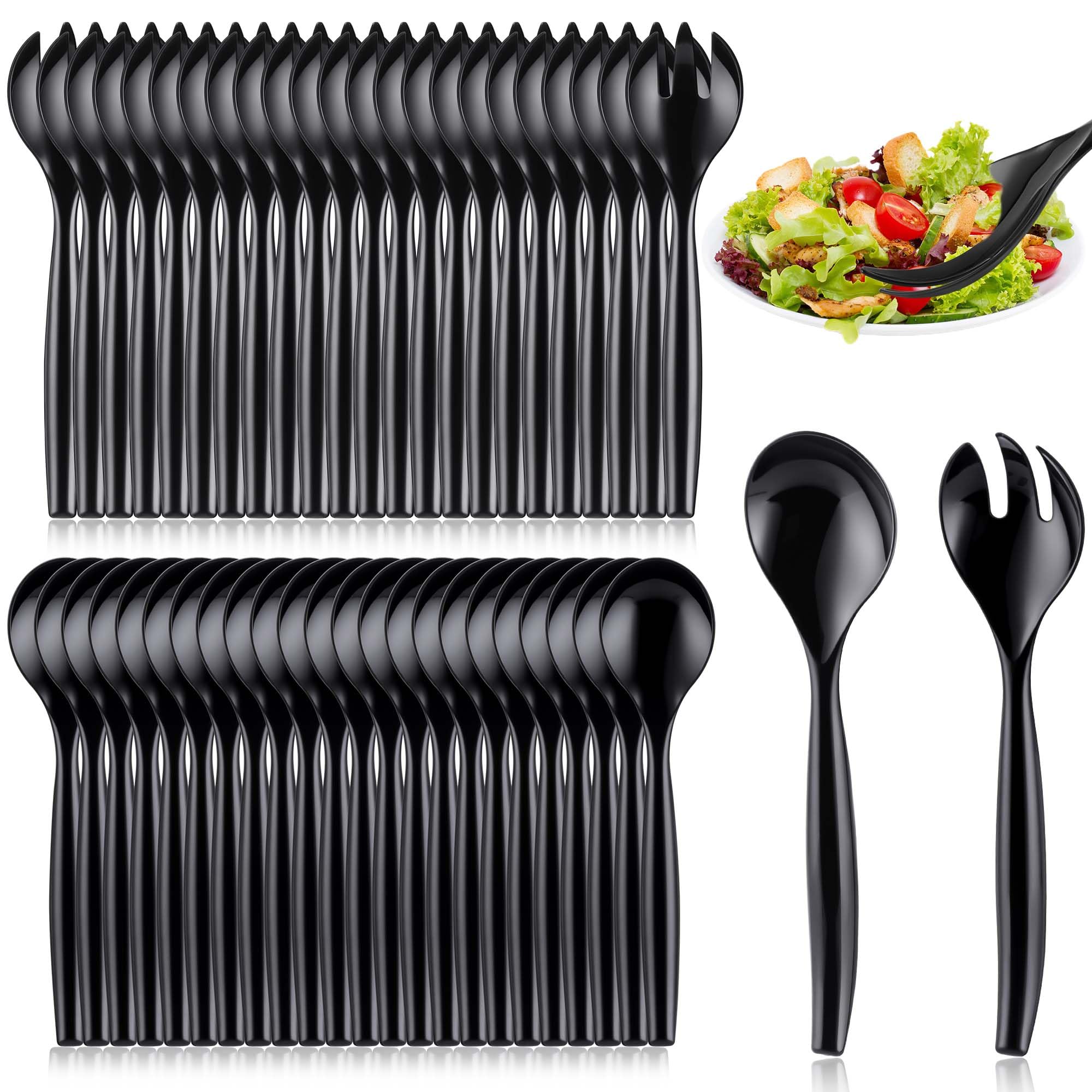 Snapklik.com : Mwellewm 48 Pcs Serving Spoons 10 Large Plastic Serving ...