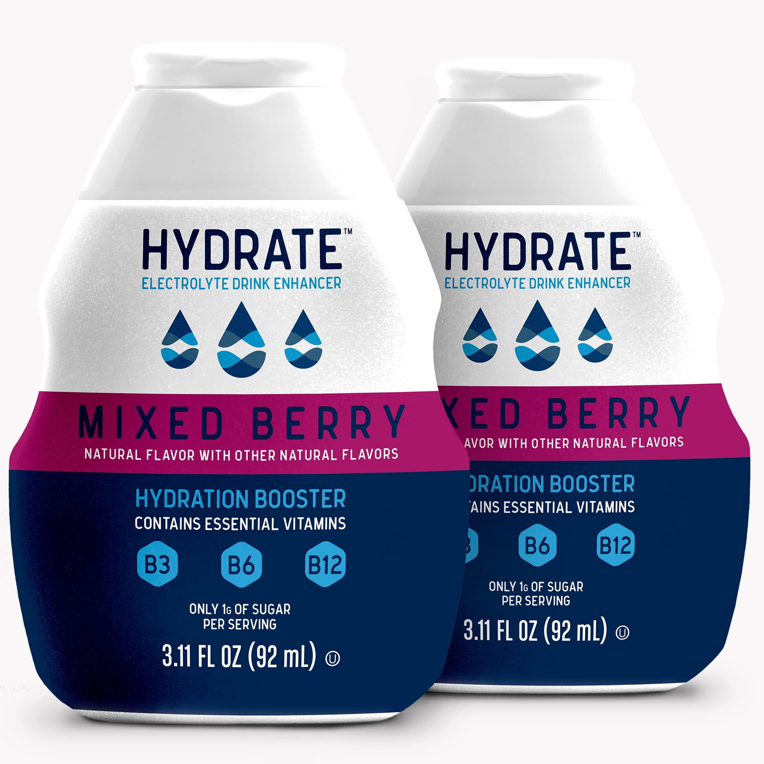 Amazon.com: Hydrate Electrolyte Liquid Drink Enhancer Drops, Low Sugar ...