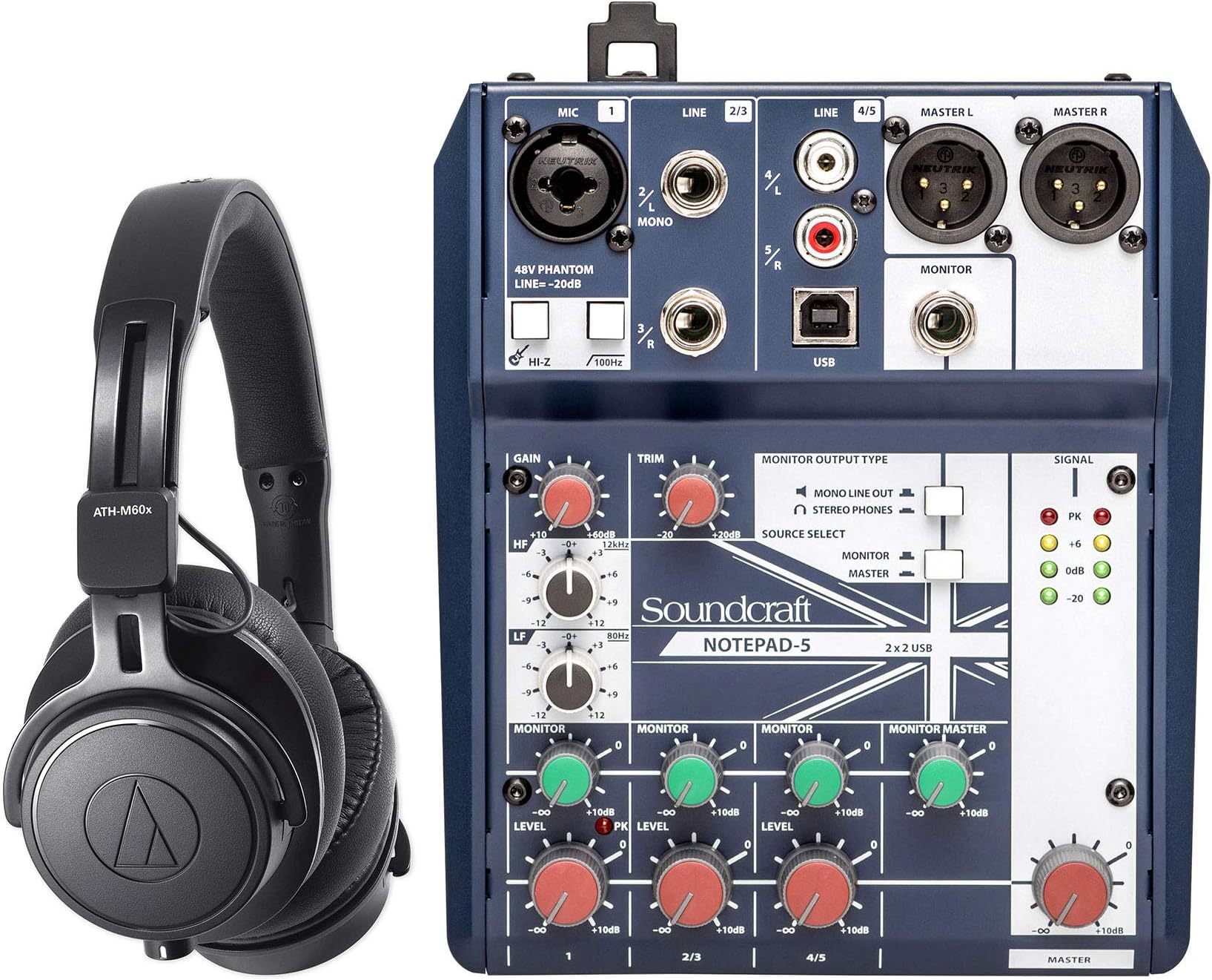 Amazon.com: Audio Technica AT-UMX3 USB Desktop Audio Mixer : Musical ...