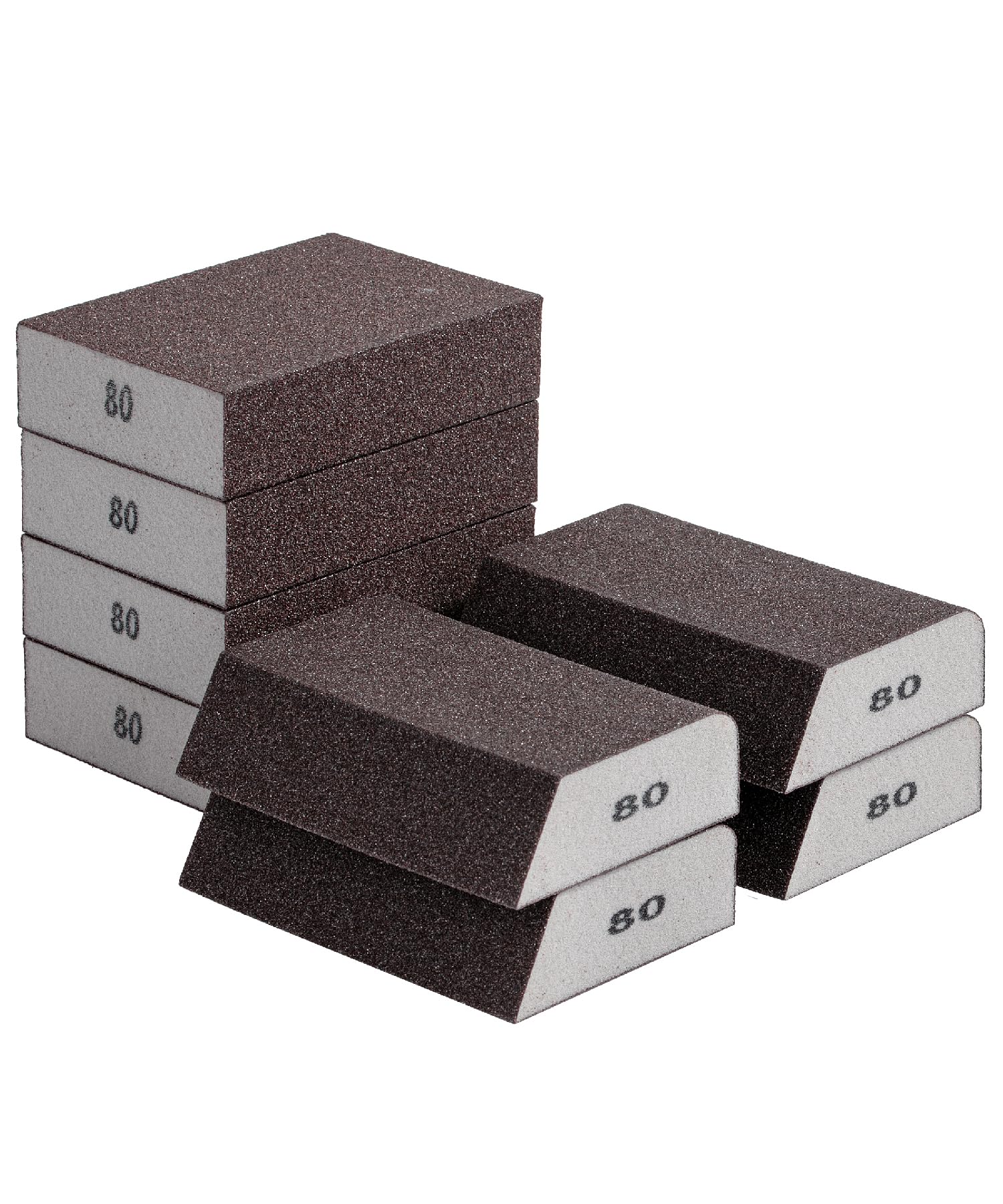 Amazon.com: Bates- Sanding Sponge, 8 pcs, 80 Grit, Washable and ...