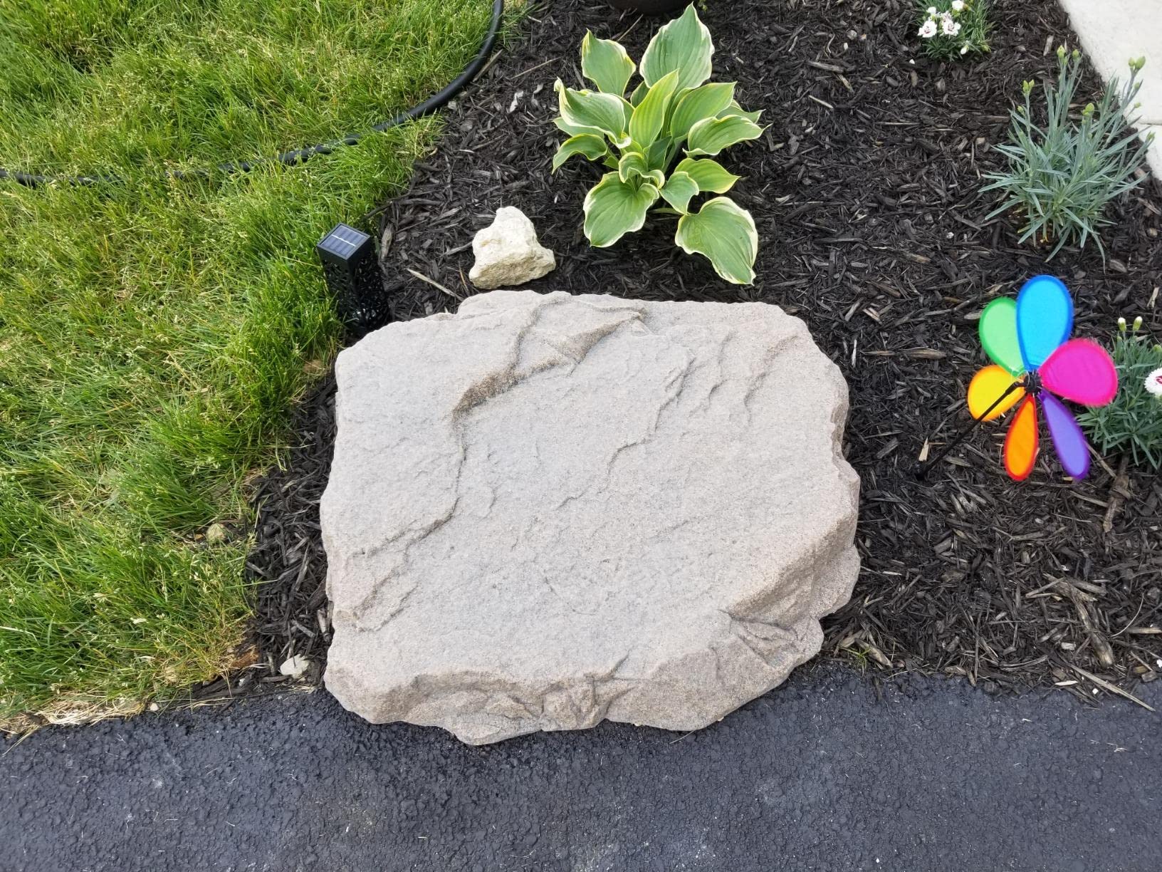 Faux Rock Cover Fake Rock Landscape Faux Skimmer Rock Flat Artificial ...