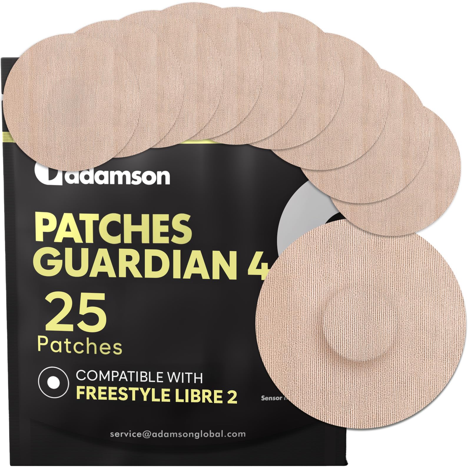 Hypoallergenic Sensor Covers Adamson Guardian 4 Sensor Patches 25-Pack ...