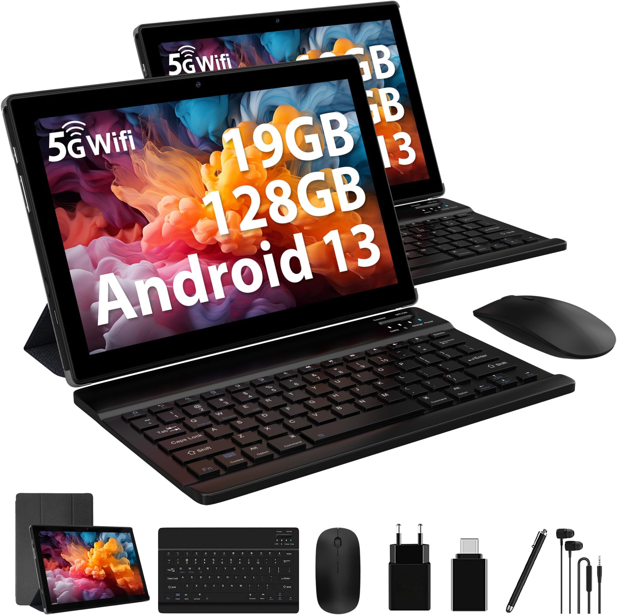 FORUSER Tablette 10 Pouces Android 13 Tablette,5G WiFi 2.0Ghz,19Go RAM ...