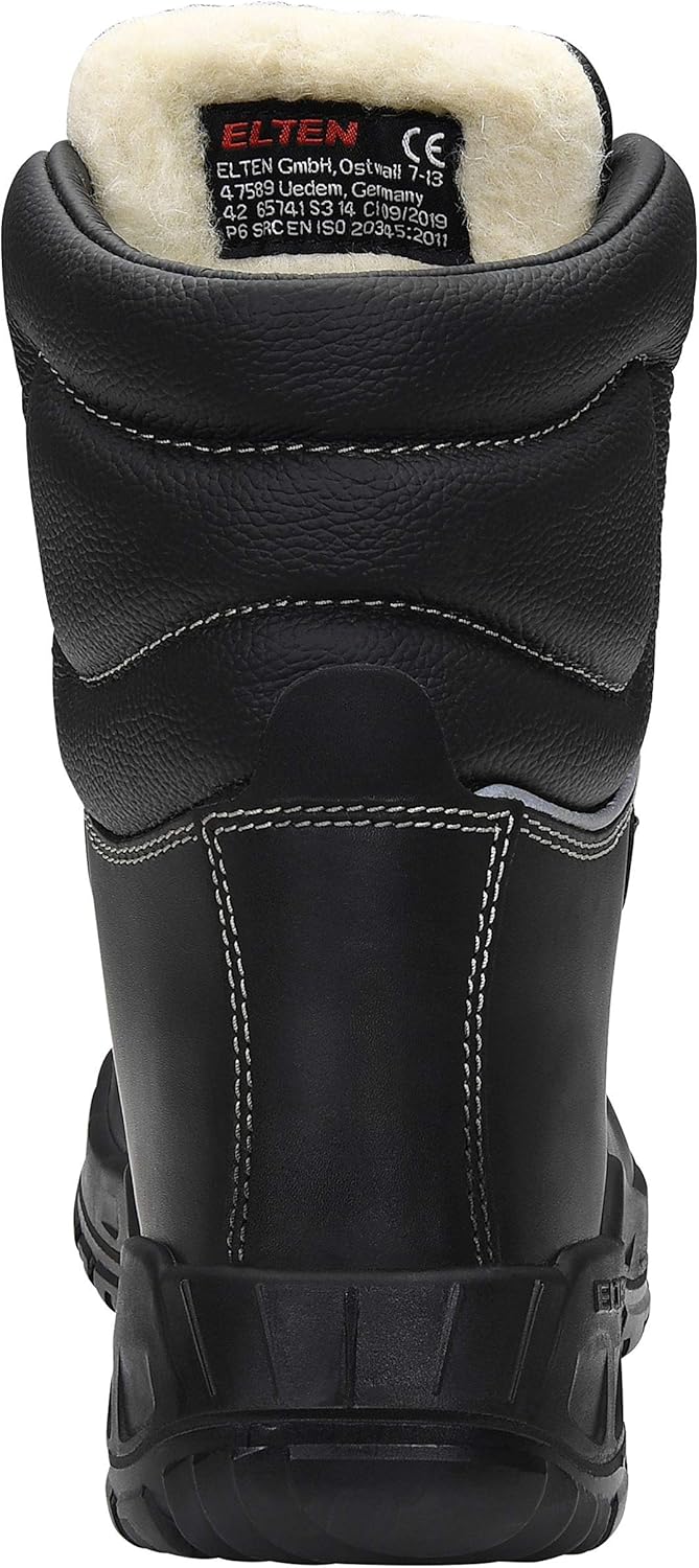 Elten 65741-40 Safety Boots”Renzo Winter” S3 CI, Size 6.5, black/red ...
