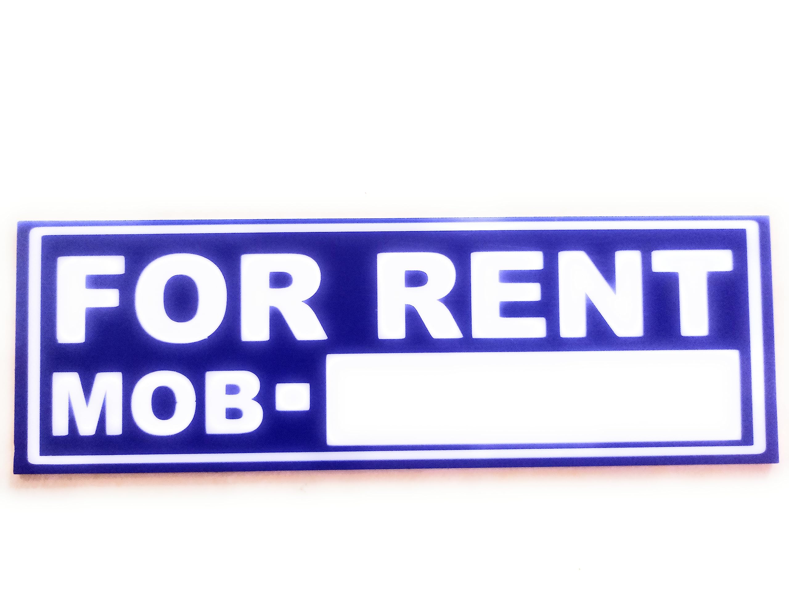 FOR RENT SIGN BOARD -12"X4" : Amazon.in: Office Products
