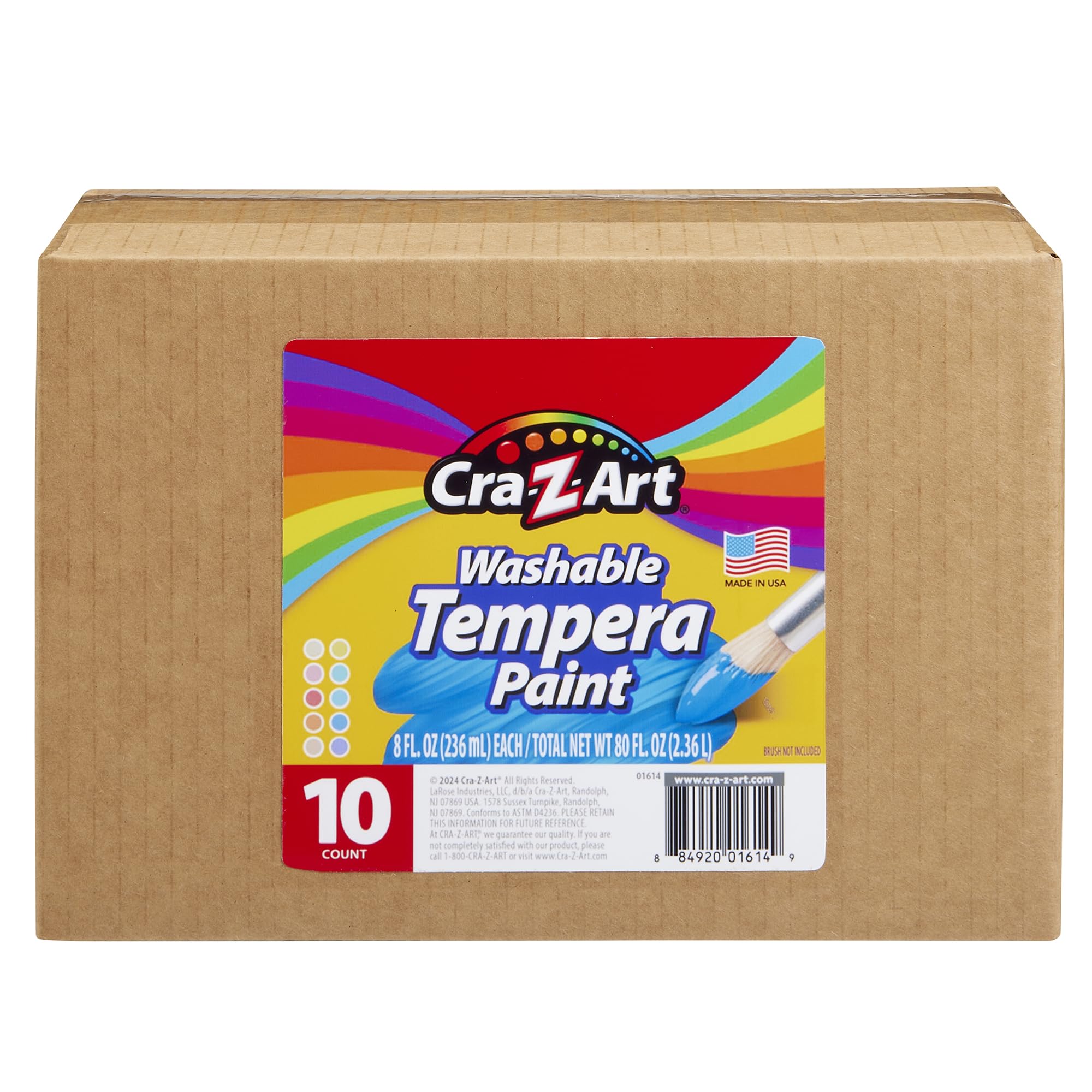Snapklik.com : Cra-Z-Art Pastels Washable Tempera Paint For Kids Bulk ...