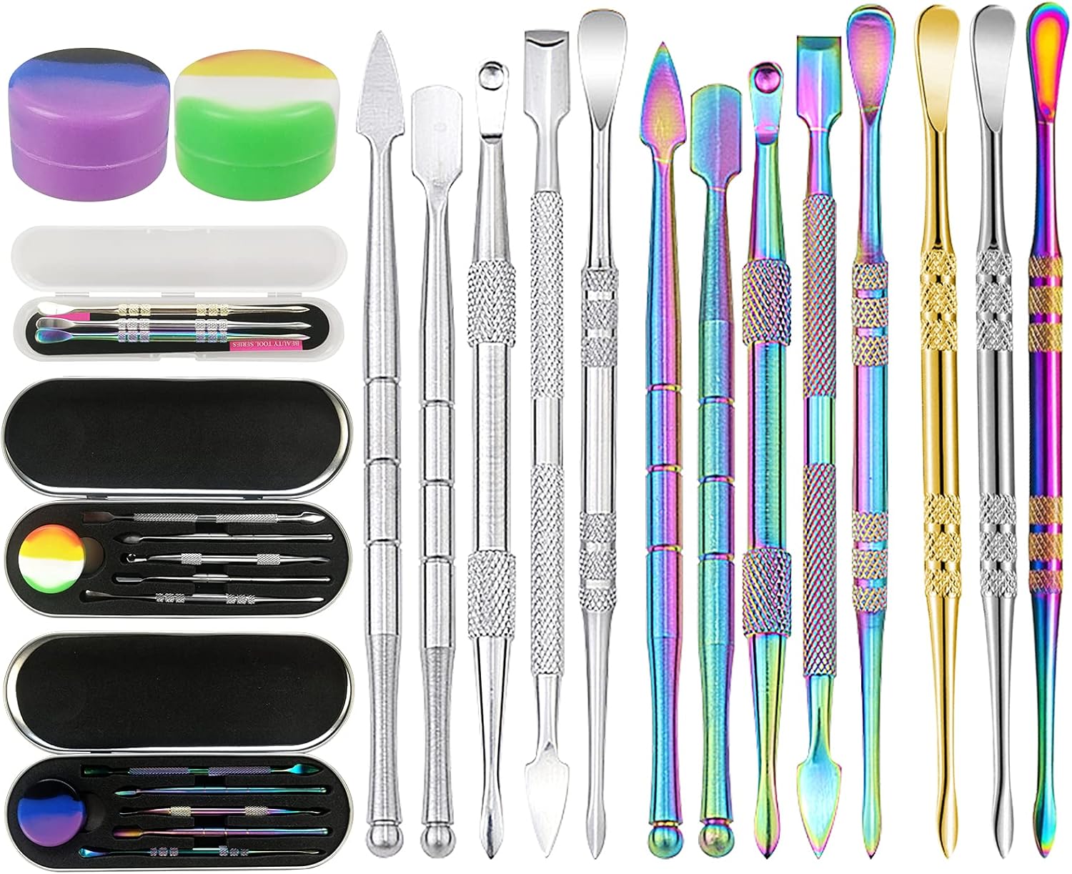 Amazon.com: 15 Pieces Wax Carving Tools,Stainless Steel Double-Ended ...