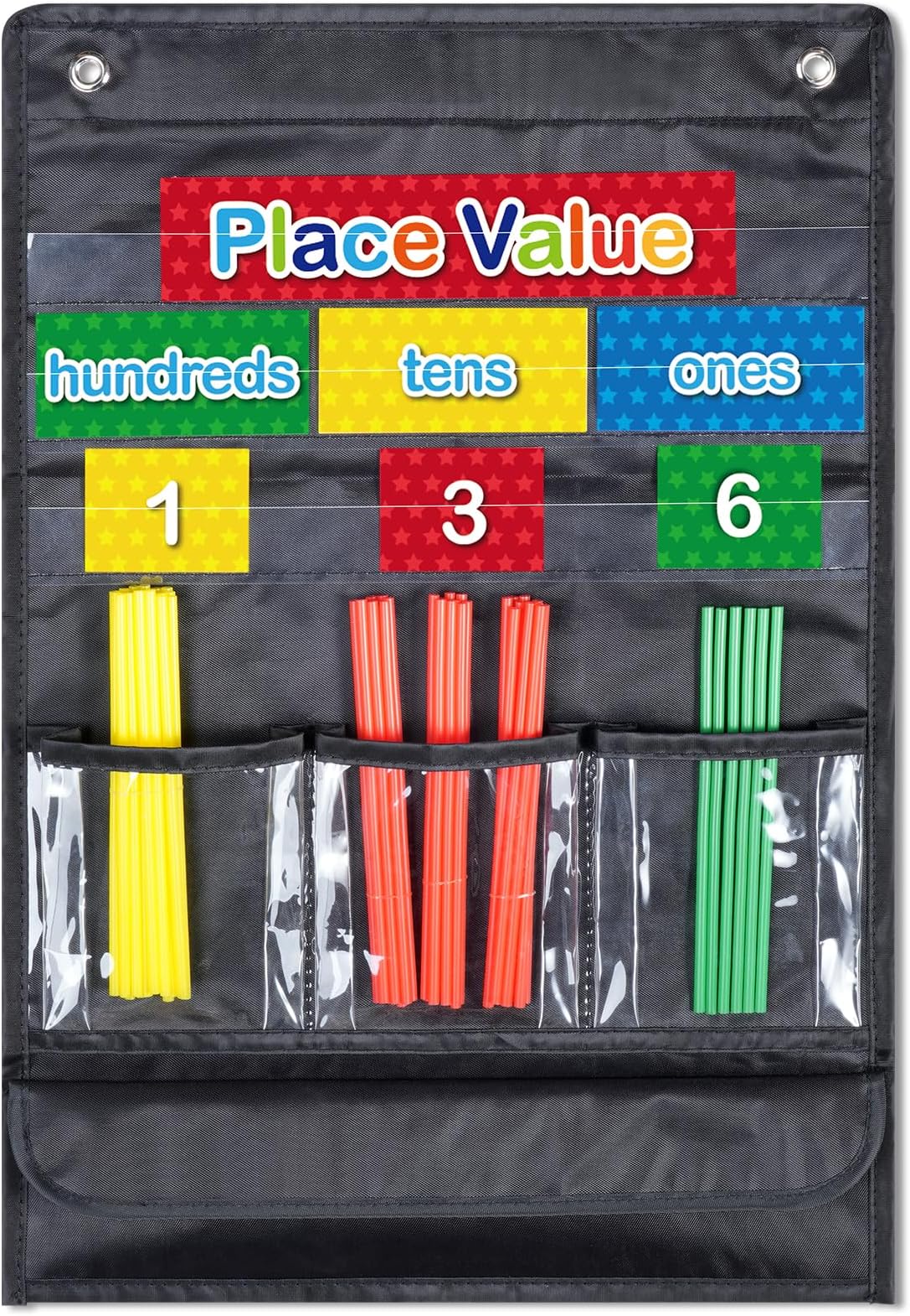 Amazon.com: Place Value Pocket Charts & Counting Caddie Magnetic Pocket ...
