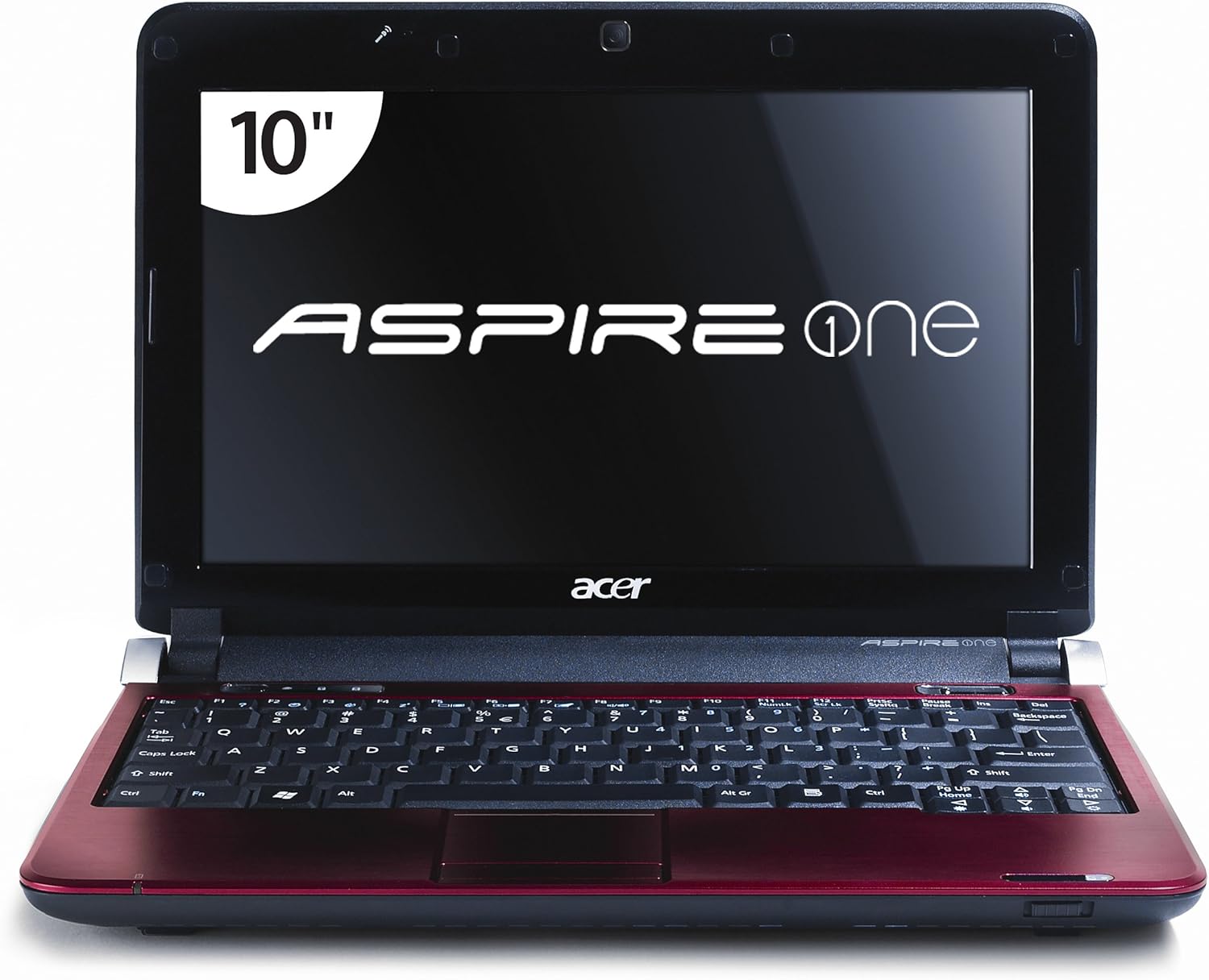Amazon.com: Acer Aspire One AOD150-1920 10.1-Inch Ruby Red Netbook - 6. ...