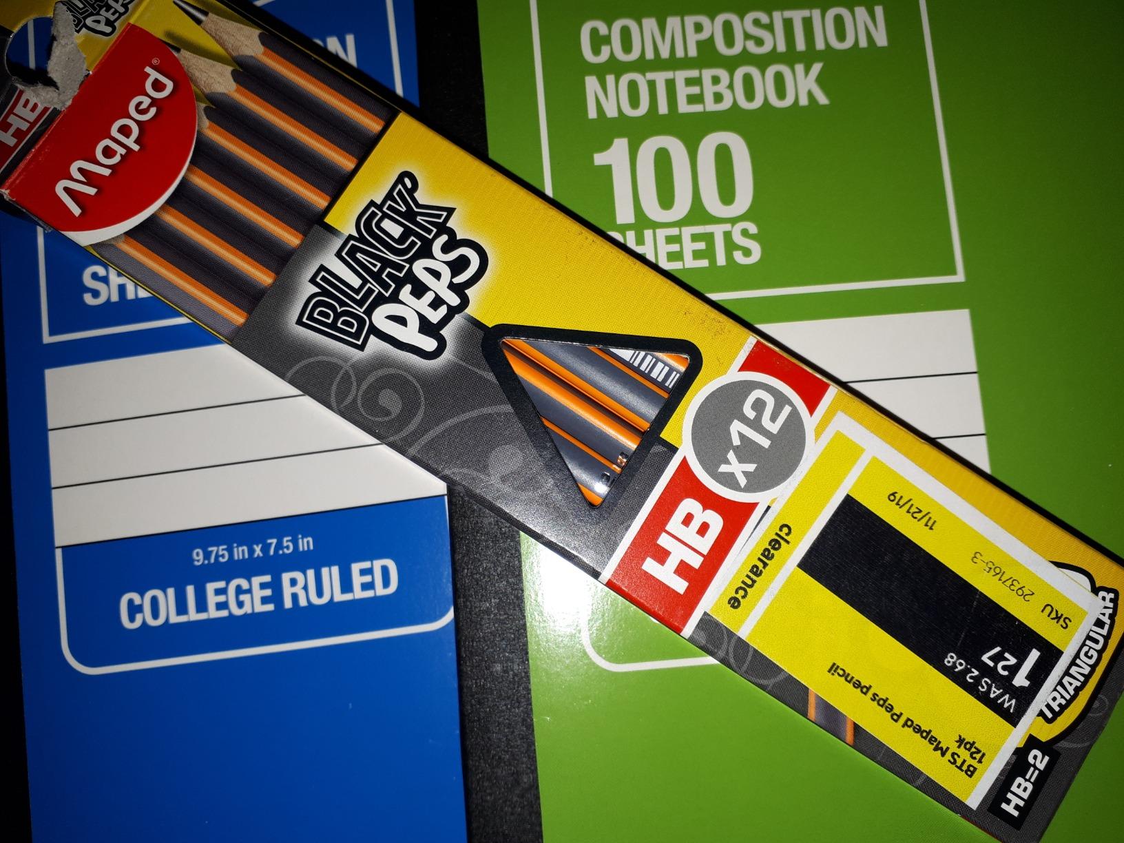 Maped 851721 Black Peps Triangular Graphite Hb Pencil With Eraser (box ...