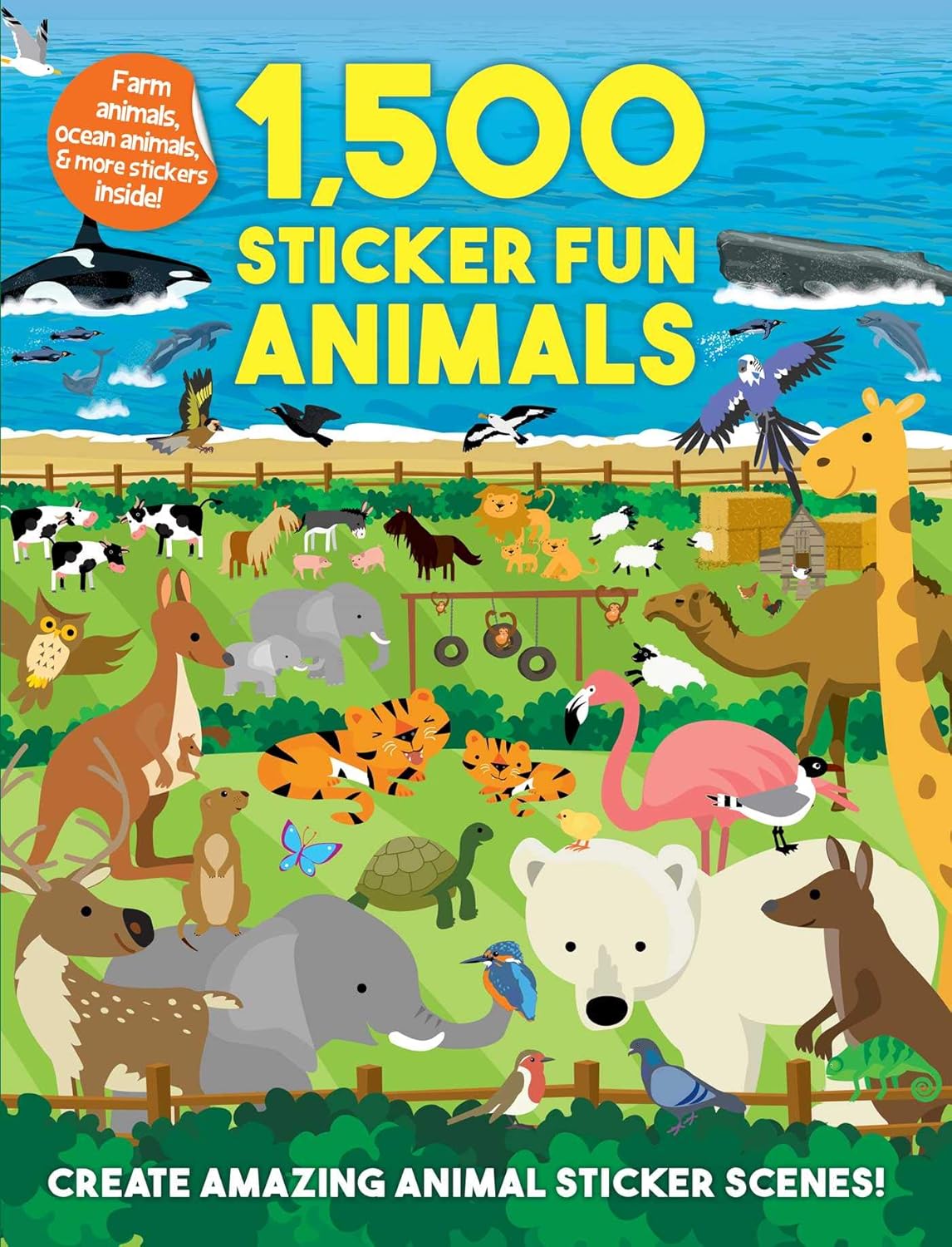 Amazon.com: 1,500 Sticker Fun Animals: 9781684123438: George, Joshua ...
