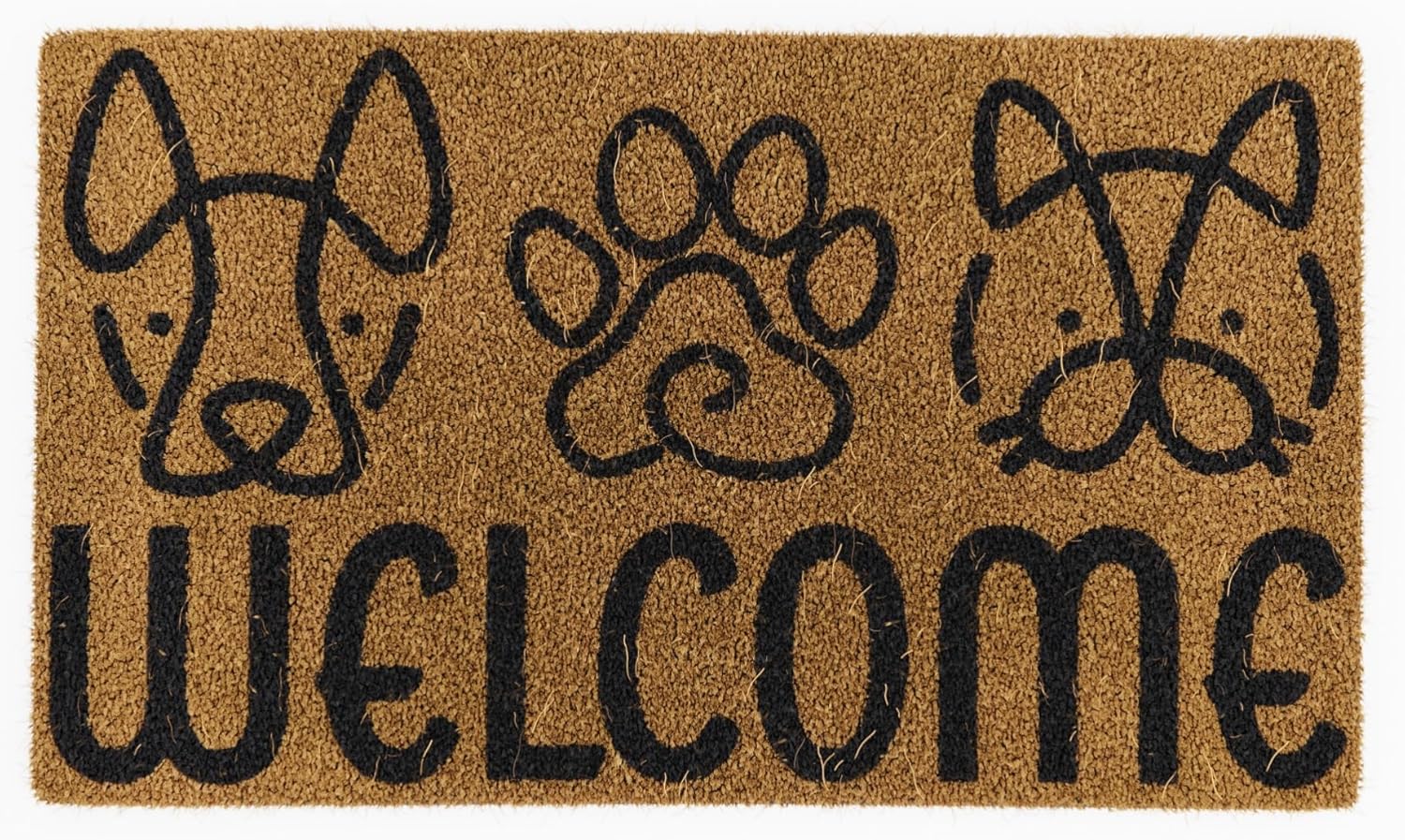 Amazon.com: Avera Products Welcome Cat and Dog Natural Coir Doormat ...