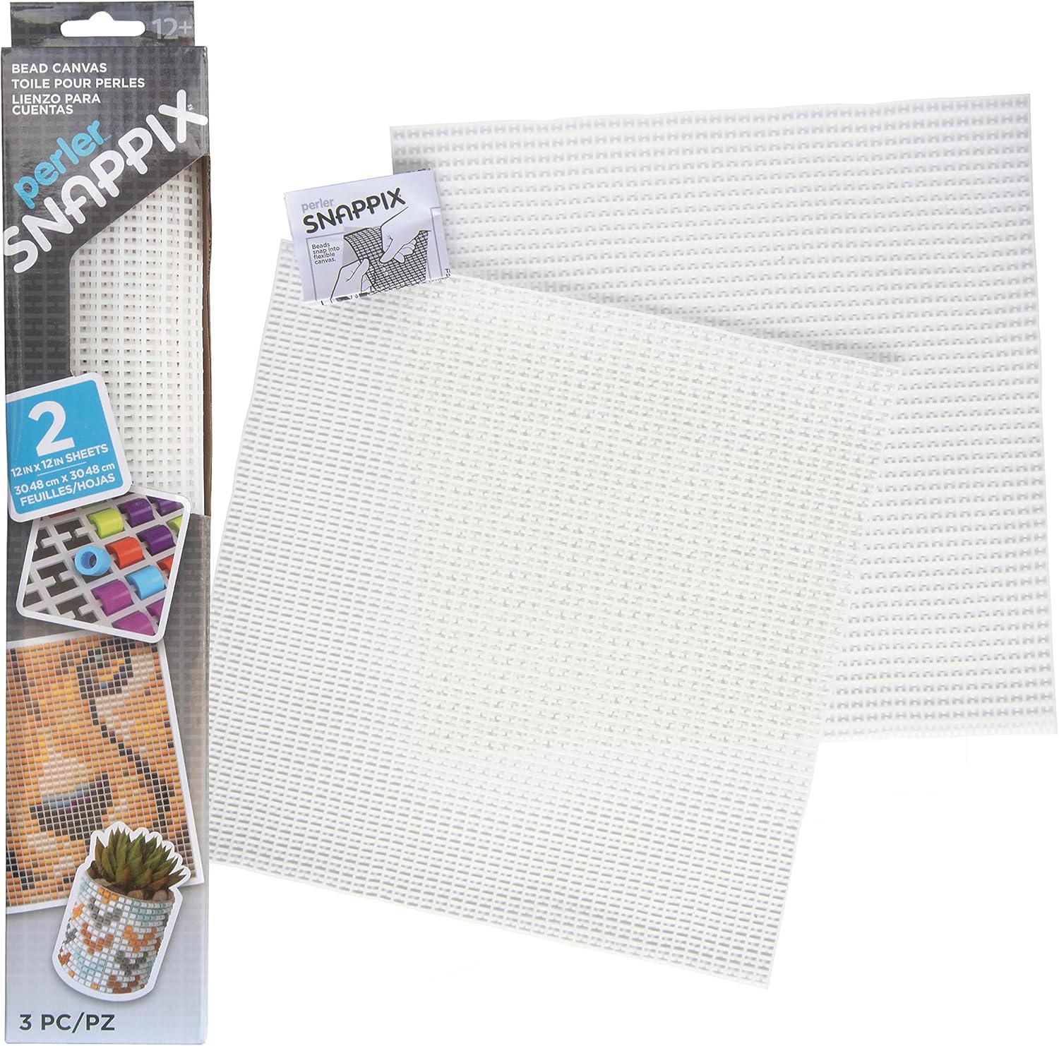 Amazon.com: Perler 80-22882 Snappix Canvas Set for Bead Crafts, 12" x ...