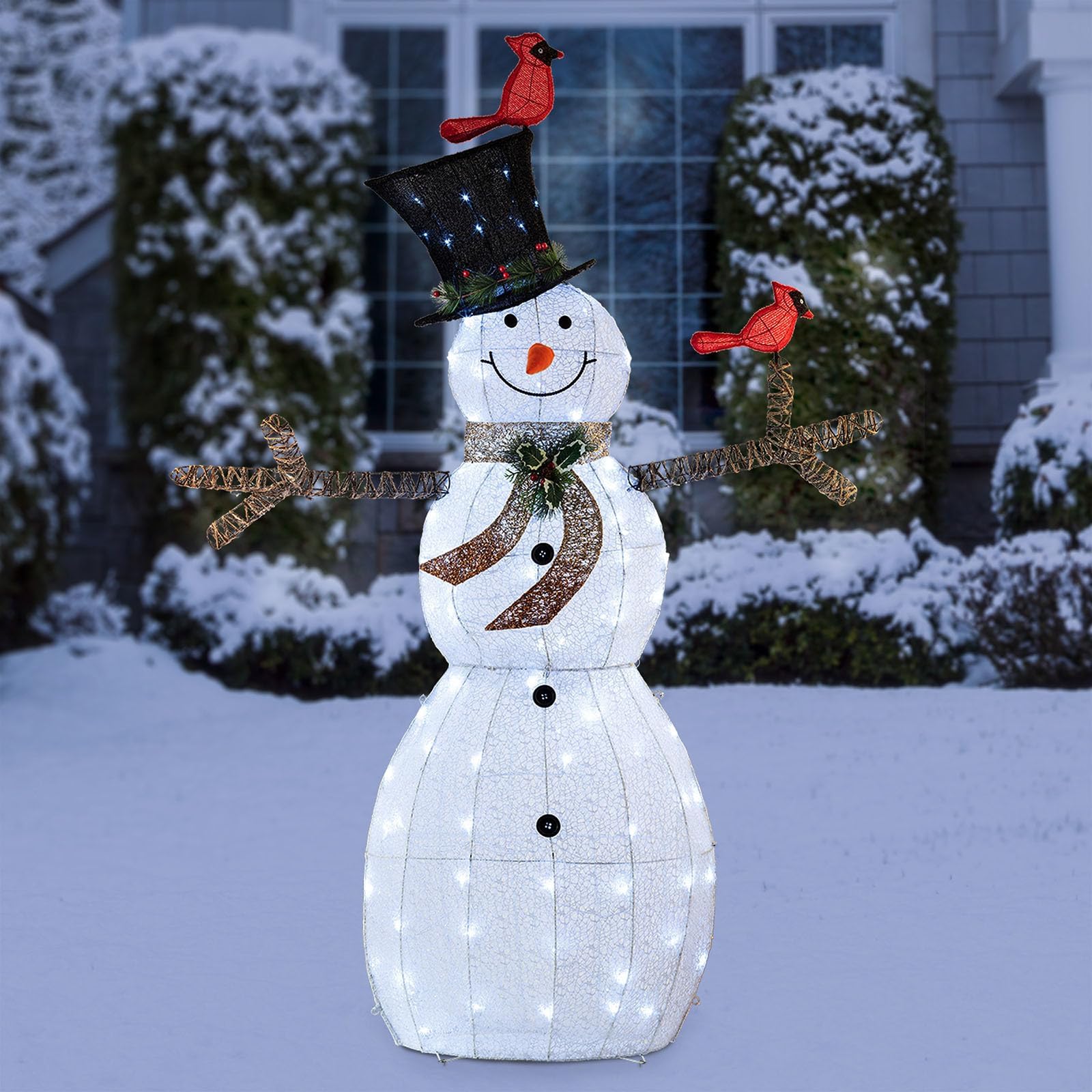 Amazon.com: Member's Mark 72" Pre-Lit Pop-Up Twinkling Snowman : Patio ...