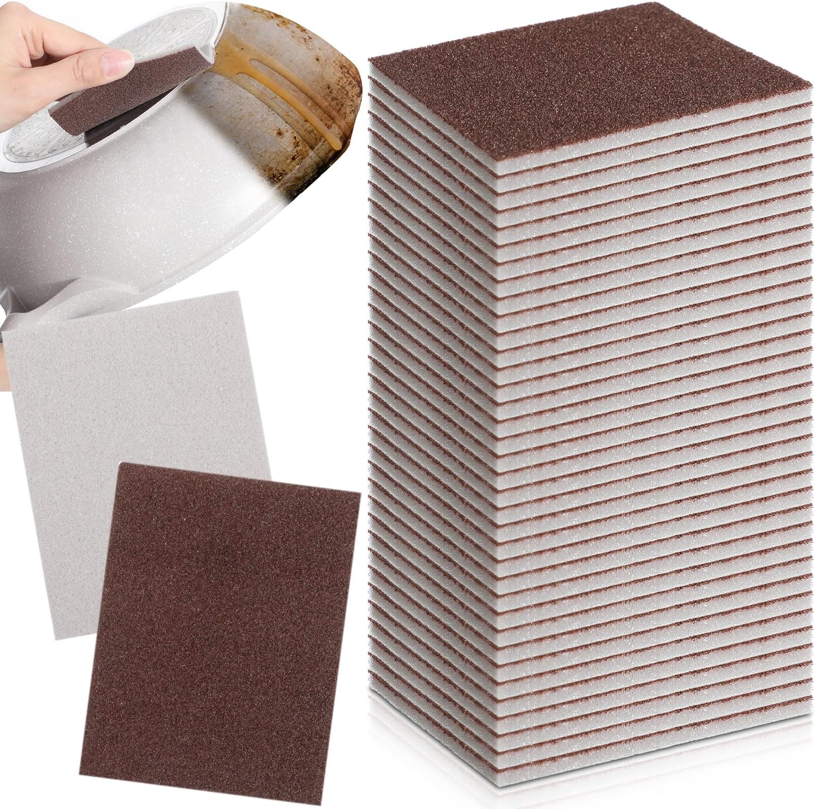 Amazon.com: Foamworld 6Pcs Emery Sponge, Nano Carborundum Sponge, Hand ...