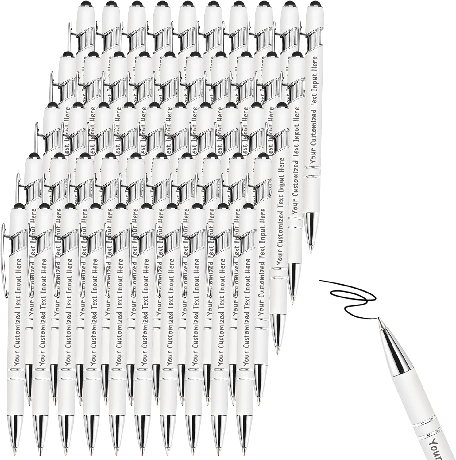 Amazon.com : Betenshtresk Personalized Ballpoint Pen 50 Custom Pens ...