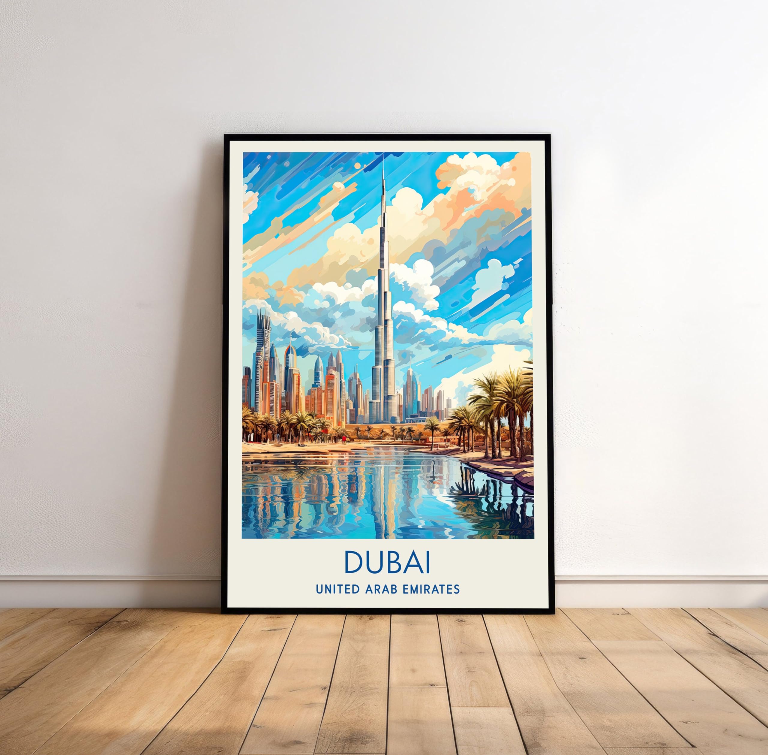 Amazon.com: Dubai Poster, United Emirates Poster, Dubai Print, Dubai ...