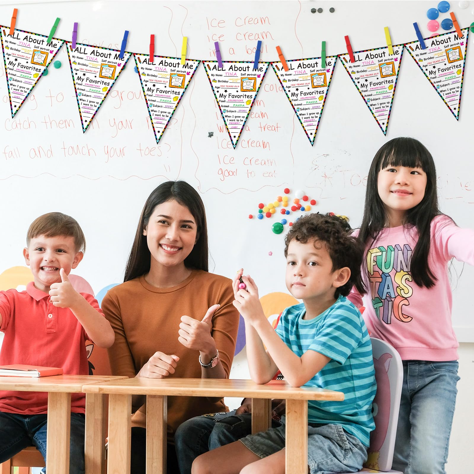 Snapklik.com : 36 Pcs Read All About Me Students Posters Elementary ...