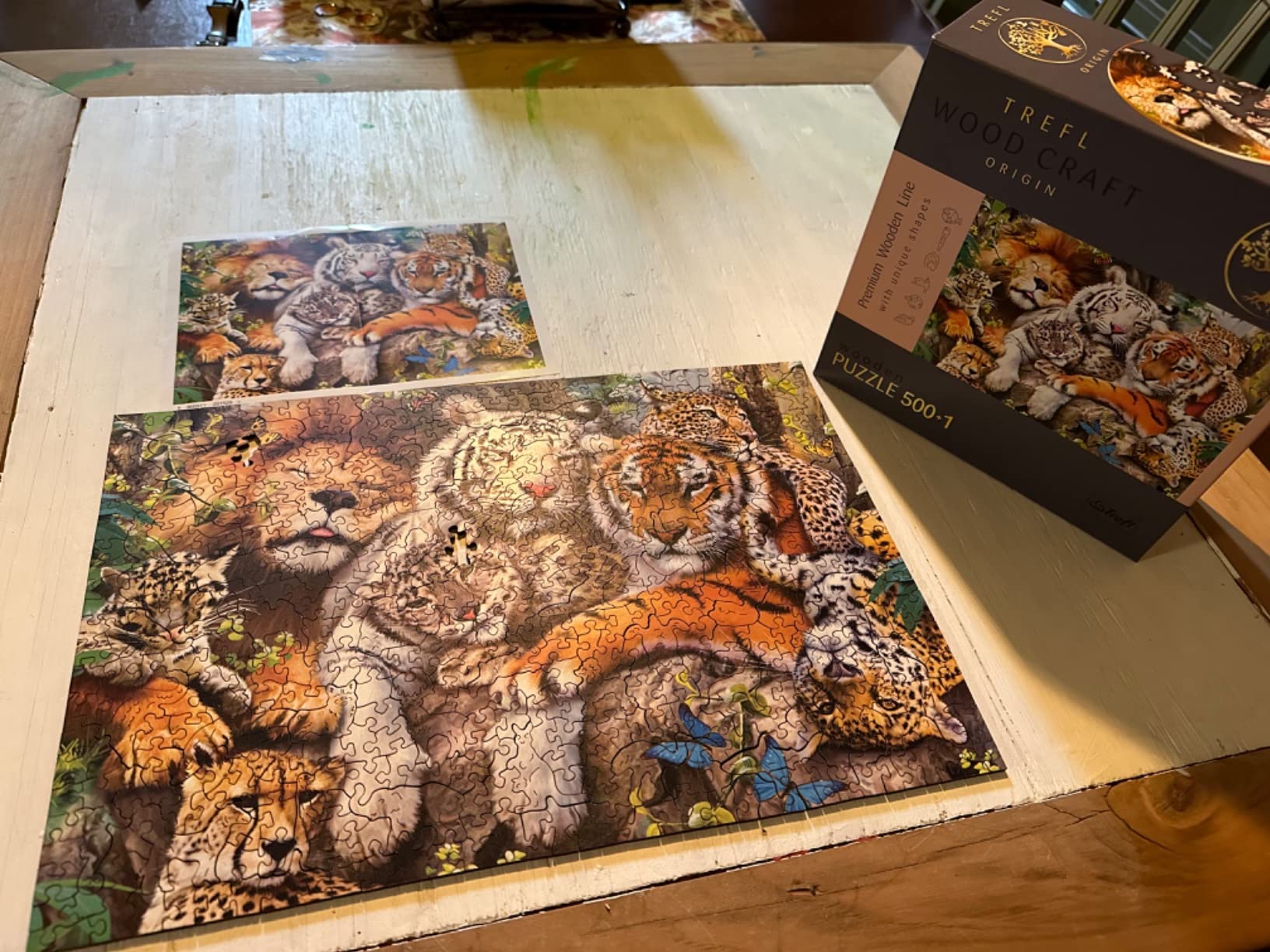 Amazon.com: Trefl Wild Cats in The Jungle 501 Piece Jigsaw Puzzle Wood ...