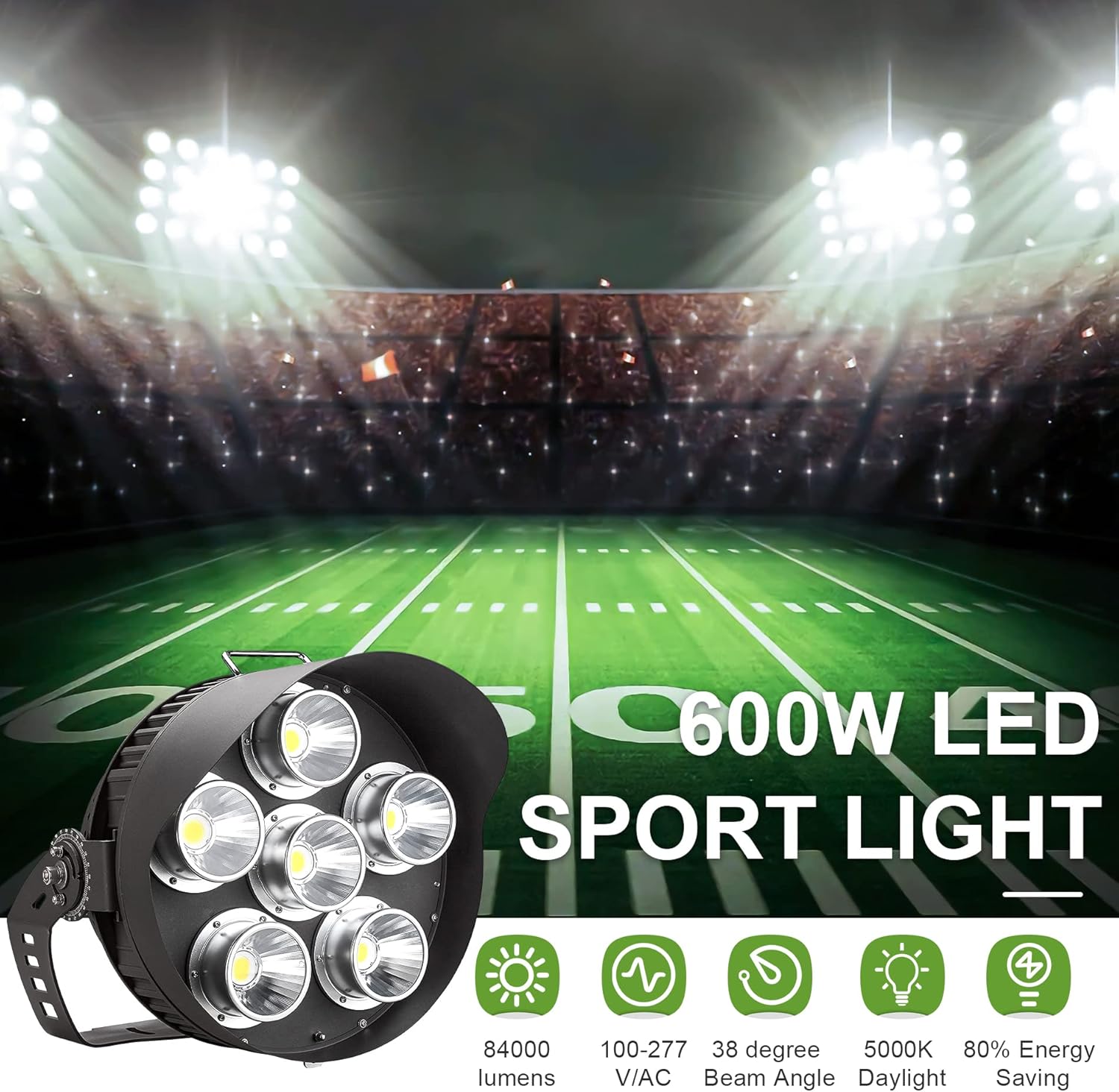 600W LED Stadium Light, 84000 Lumen(1500-2500W Metal Philippines | Ubuy