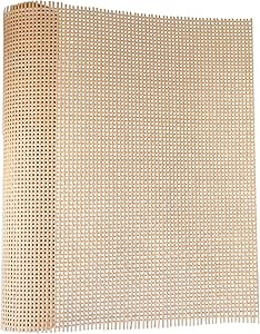 Amazon.com: 17"x6.5FT Plastic Rattan Cane Webbing, Woven Open Mesh Cane ...