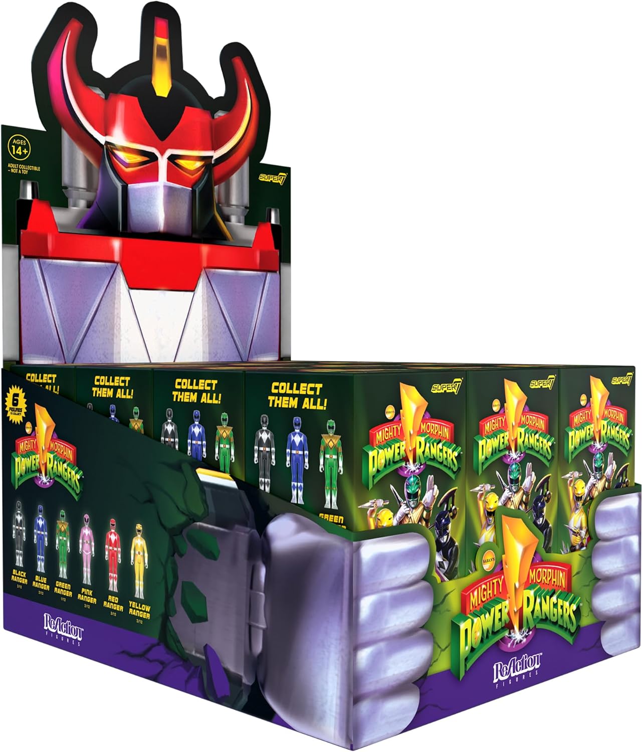 Amazon.com: Super7 Mighty Morphin Power Rangers Blind Box Wave 01 ...