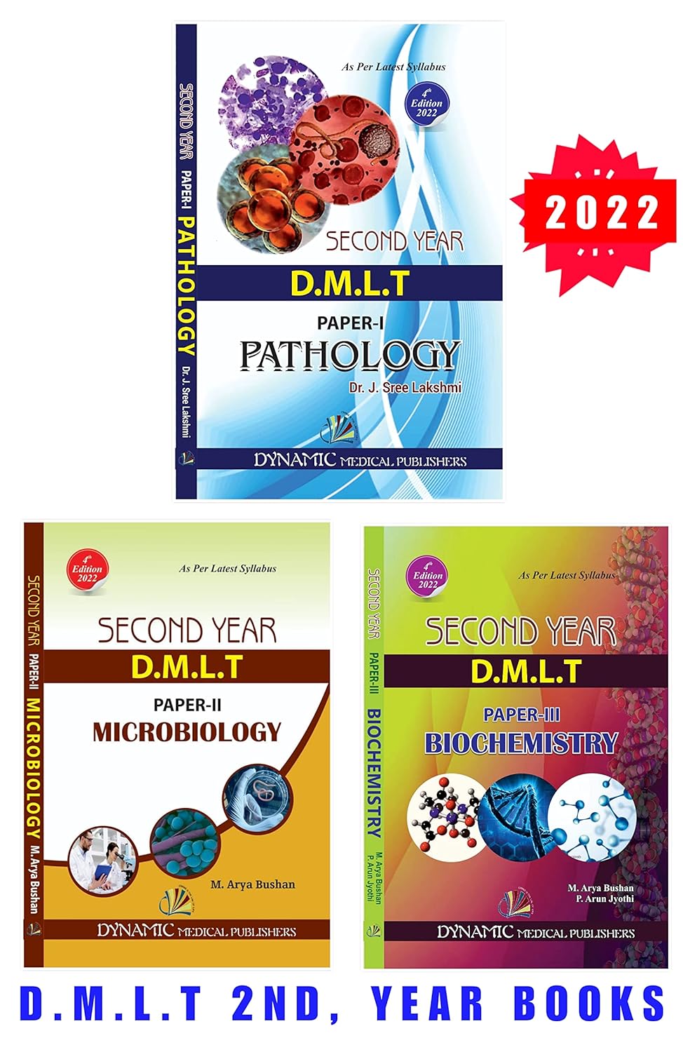 Buy DMLT SECOND YEAR BOOKS PACK OF 3 BOOKS BIOCHEMISTRY PATHOLOGY ...