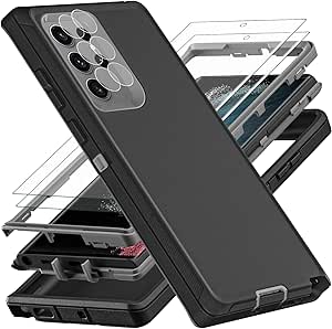 Amazon.com: YKHJKLEC for Samsung Galaxy S22 Ultra Case, Military Grade Shockproof/Drop Proof ...
